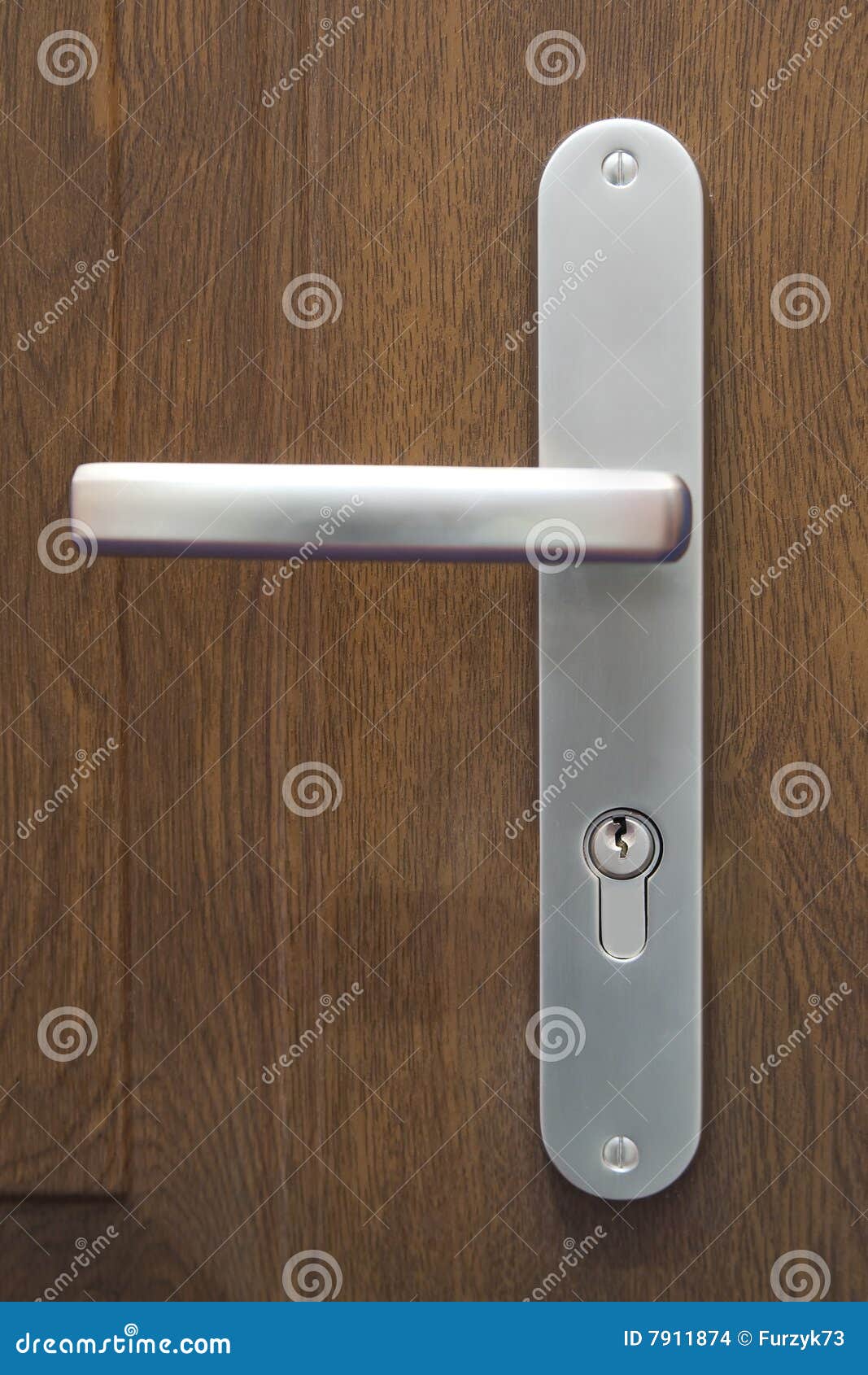 Het handvat van de deur stock foto. Image of sluit, invoeren - 7911874