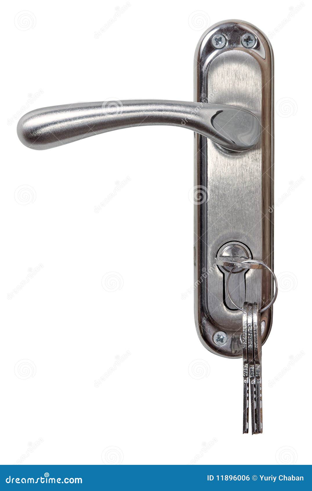 Het Handvat Van De Deur Met Sleutels in Slot Stock Foto - Image of ...