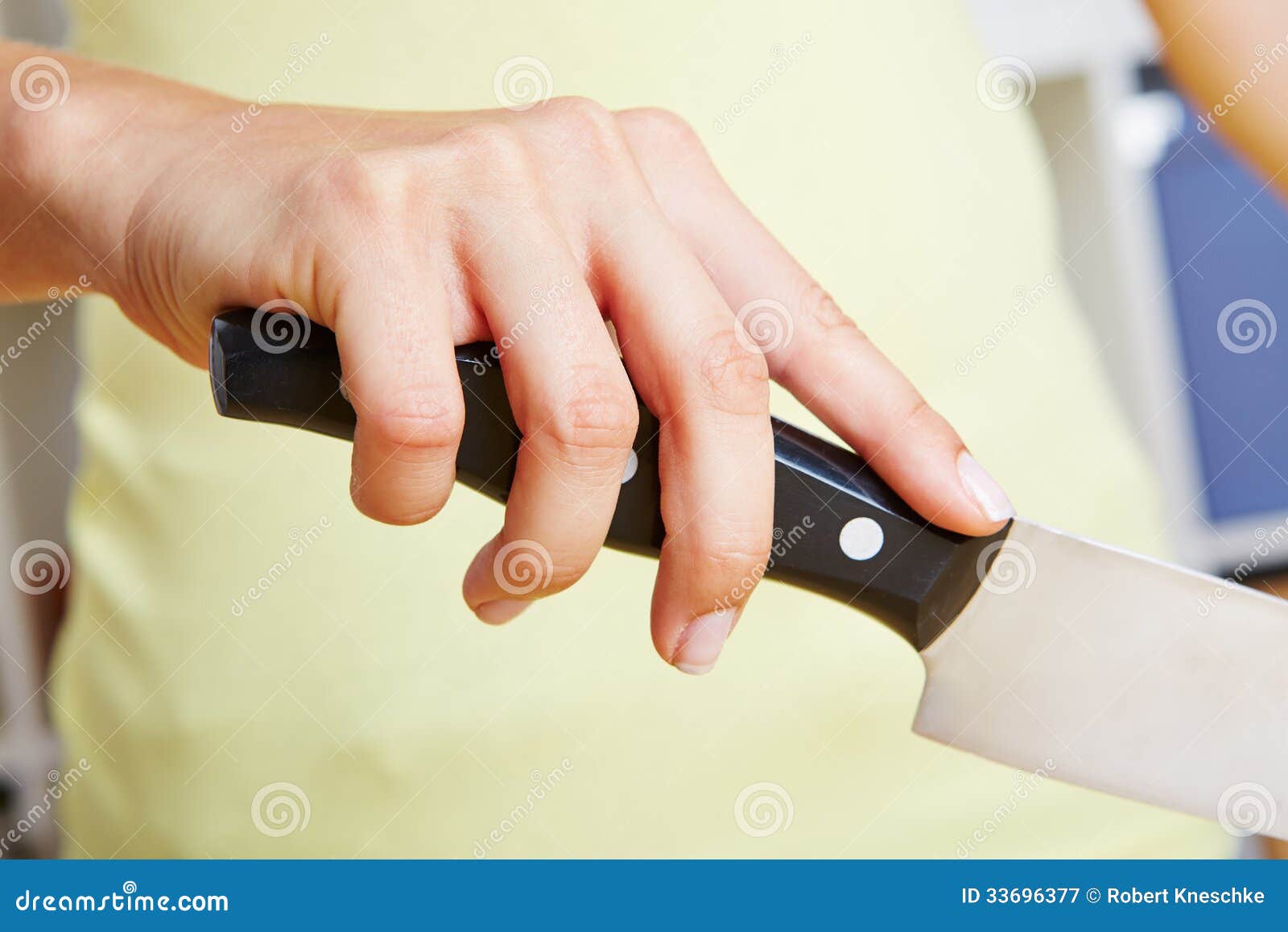 Het Handvat Van De Handholding Van Mes Stock Afbeelding - Image of ...