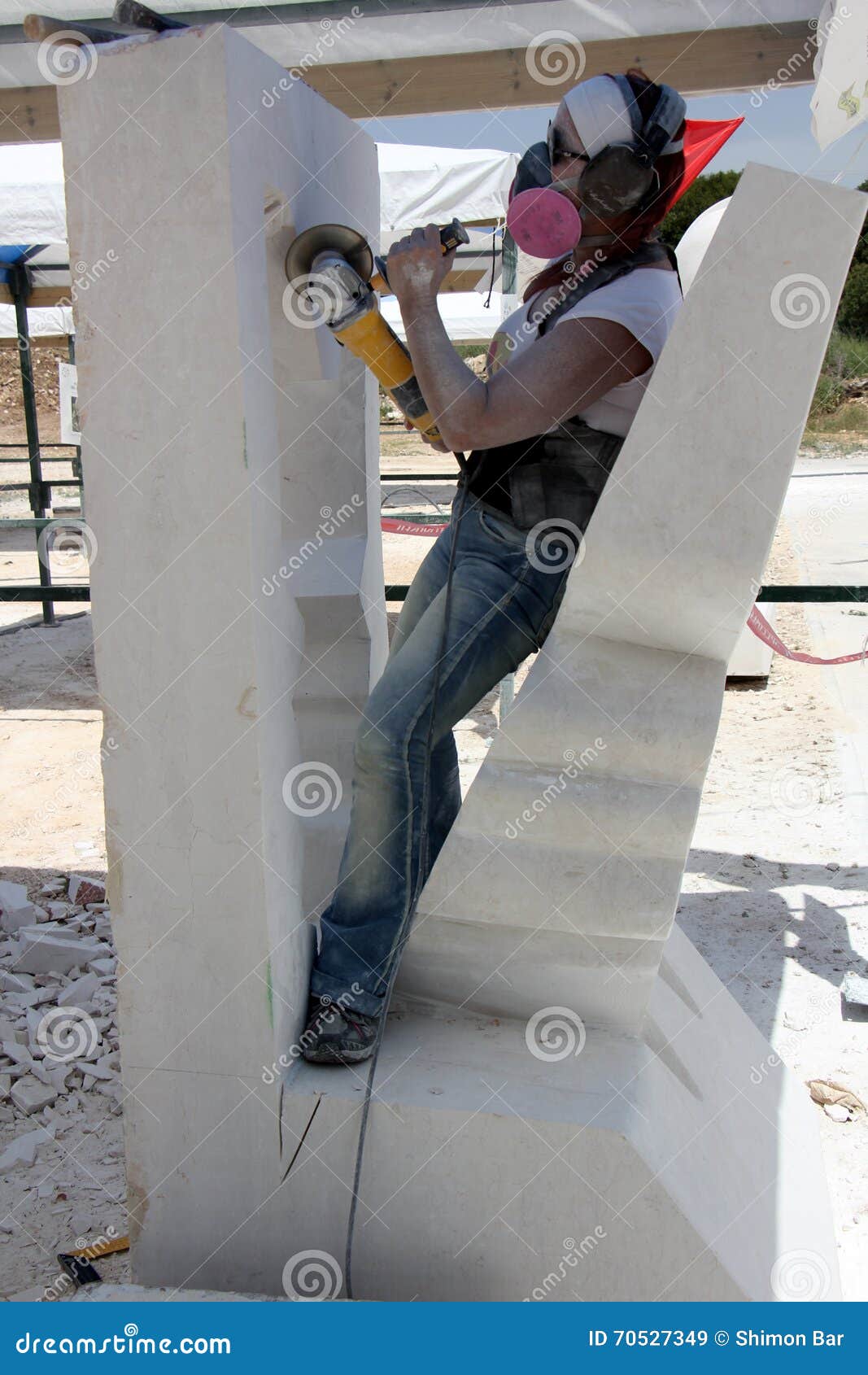 Het Harde Werk Van De Beeldhouwer Redactionele Stock Afbeelding - Image ...