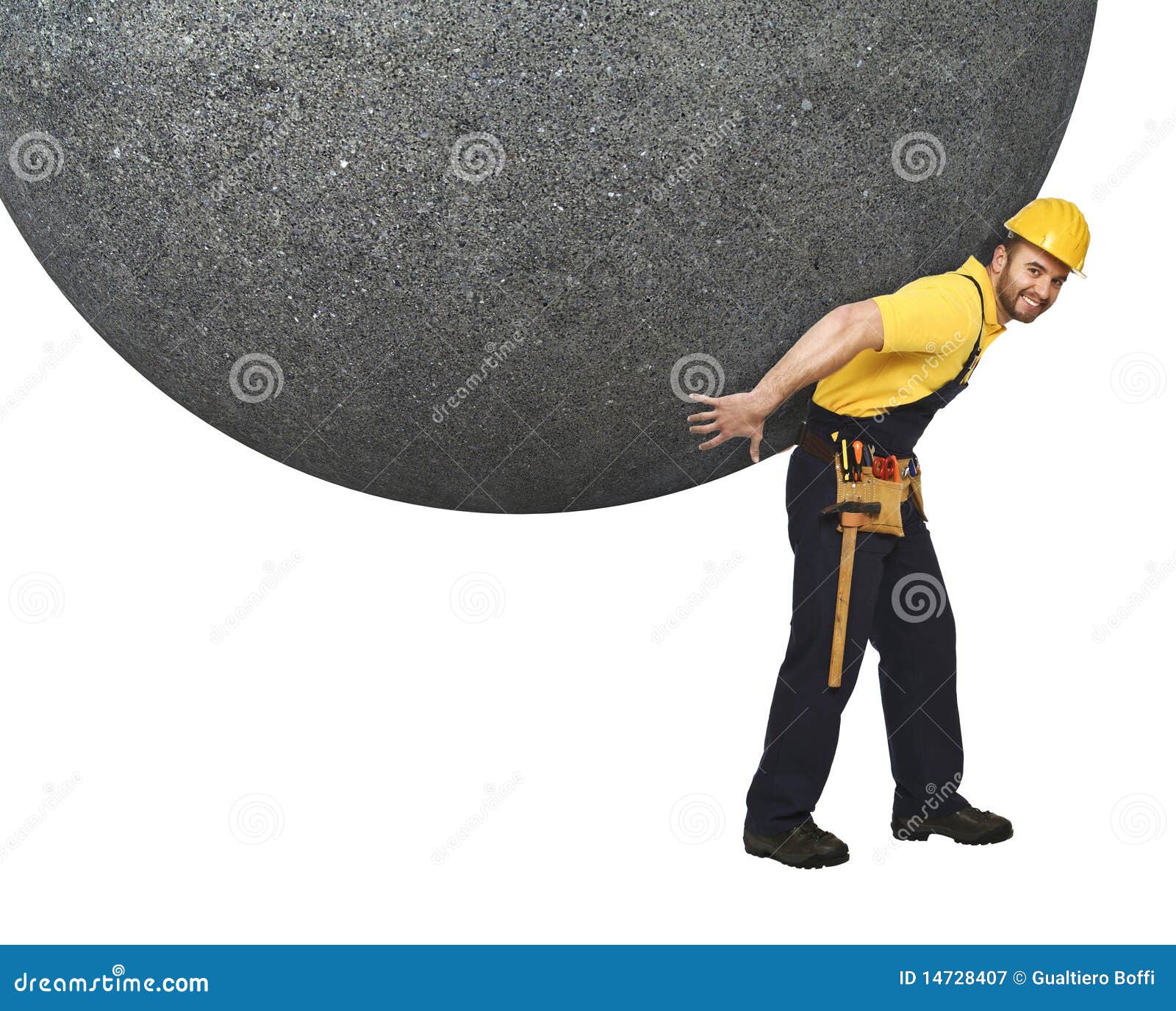 Het harde werk voor me stock afbeelding. Image of hoed - 14728407