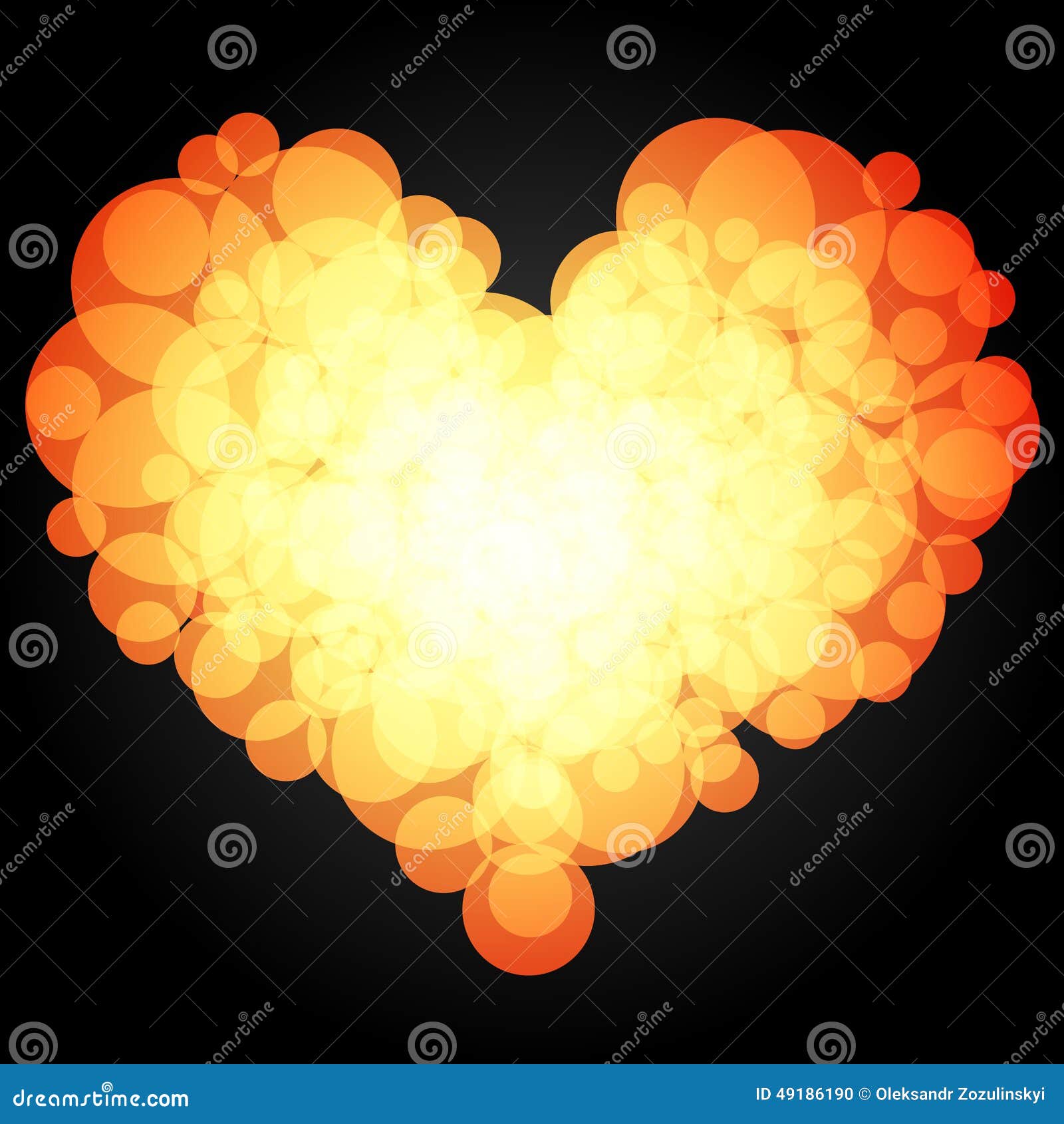 Het Hart Van De Cirkel Vector 1 Vector Illustratie - Illustration of ...