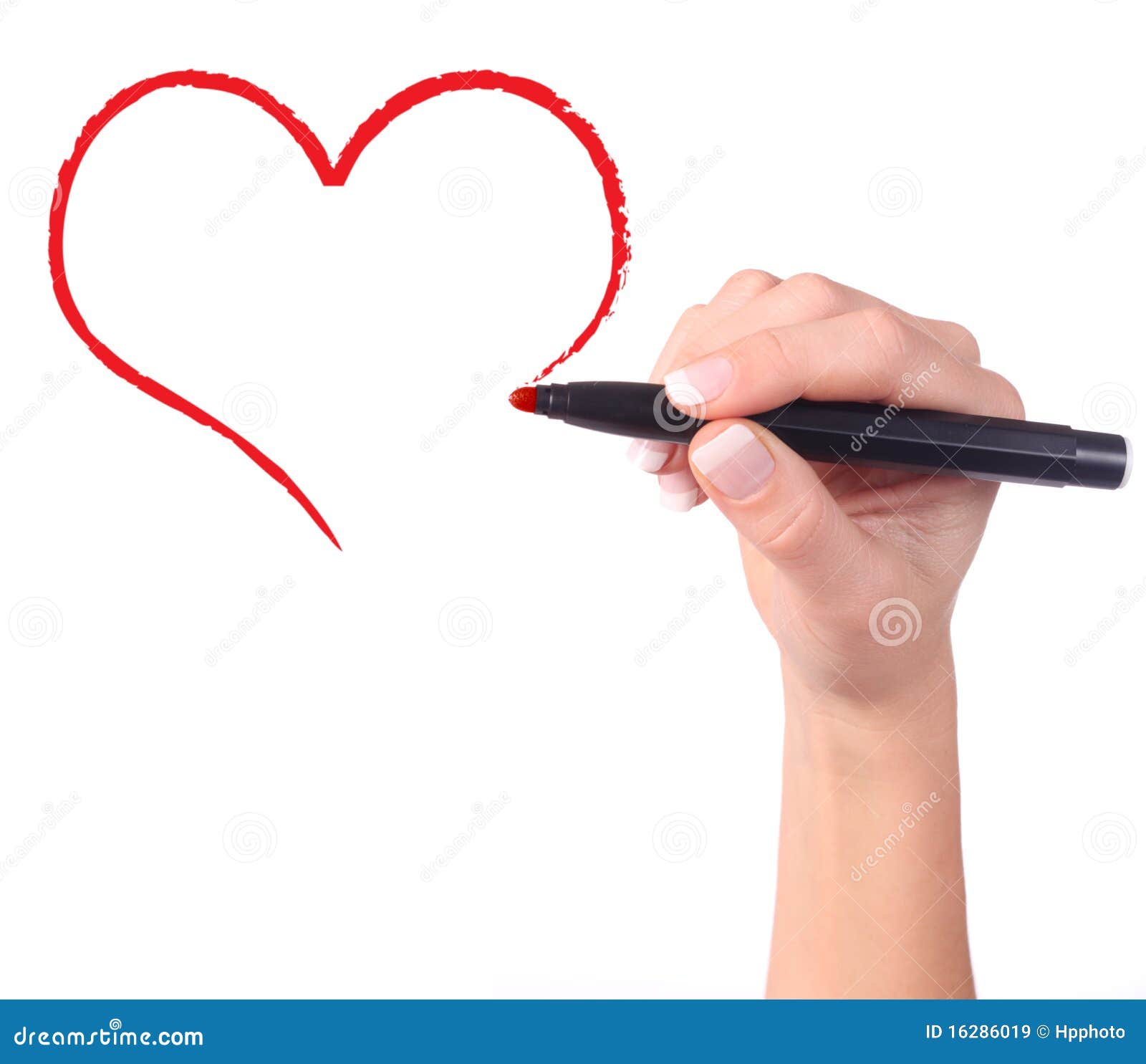 Het Hart Van De De Handtekening Van Childs Stock Afbeelding - Image of ...