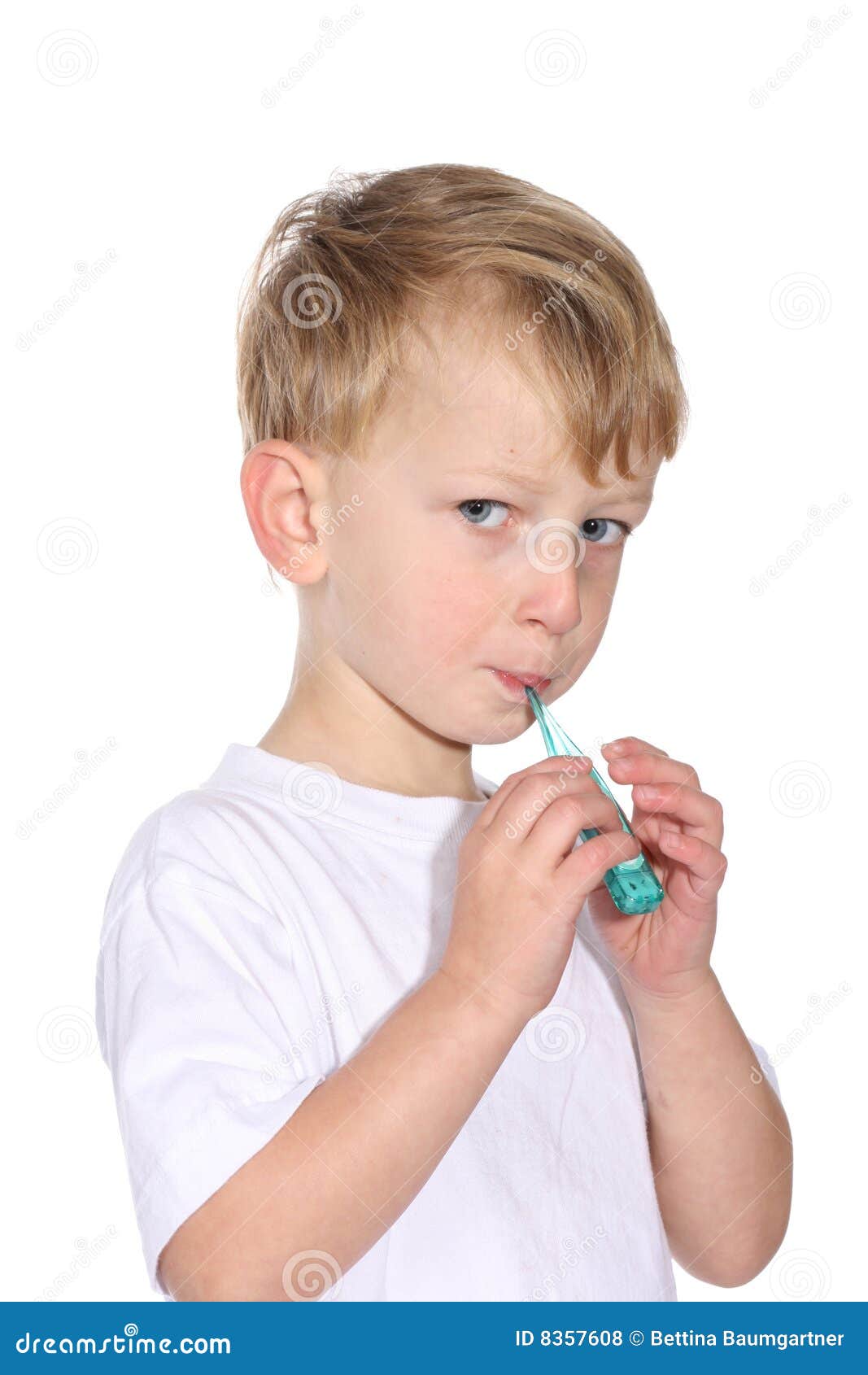 Het hebben van een koorts stock foto. Image of zieken - 8357608