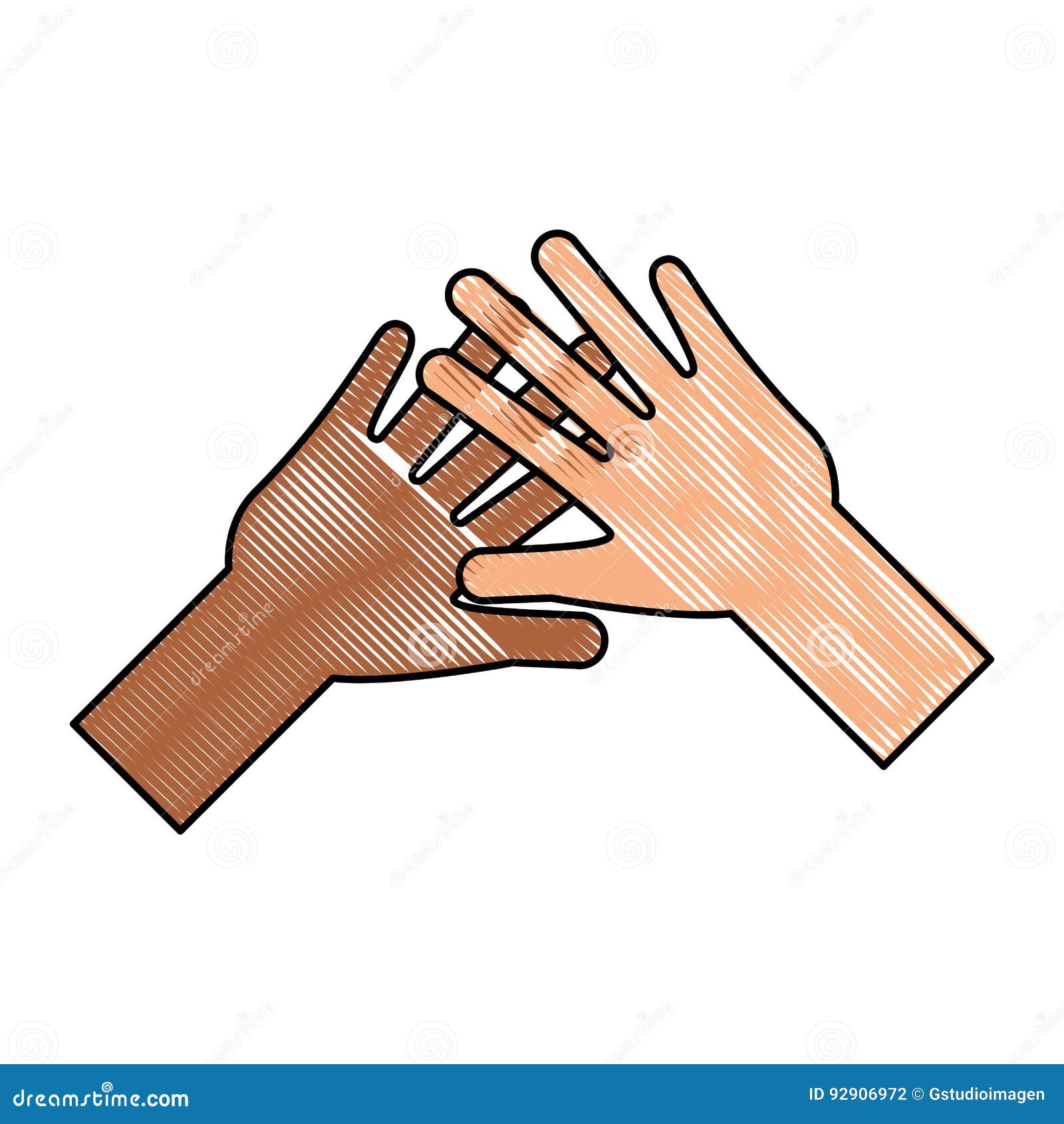 Het Helpen Van Handen Menselijk Pictogram Vector Illustratie ...