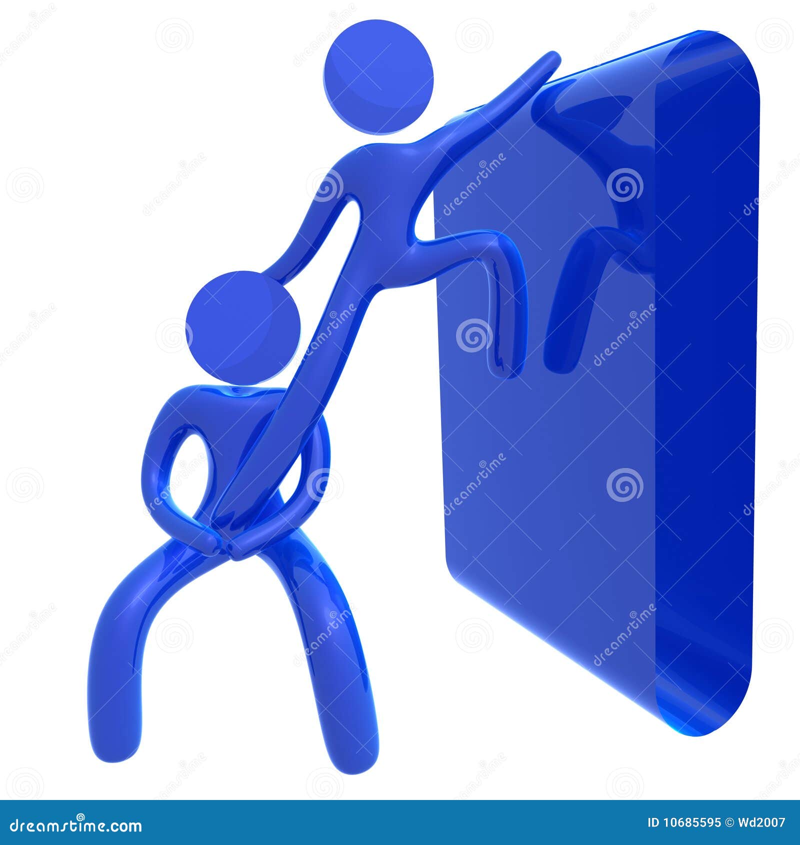 Het Helpen Van Pictogram Van Het Vrienden 3d Openbare Teken Stock ...