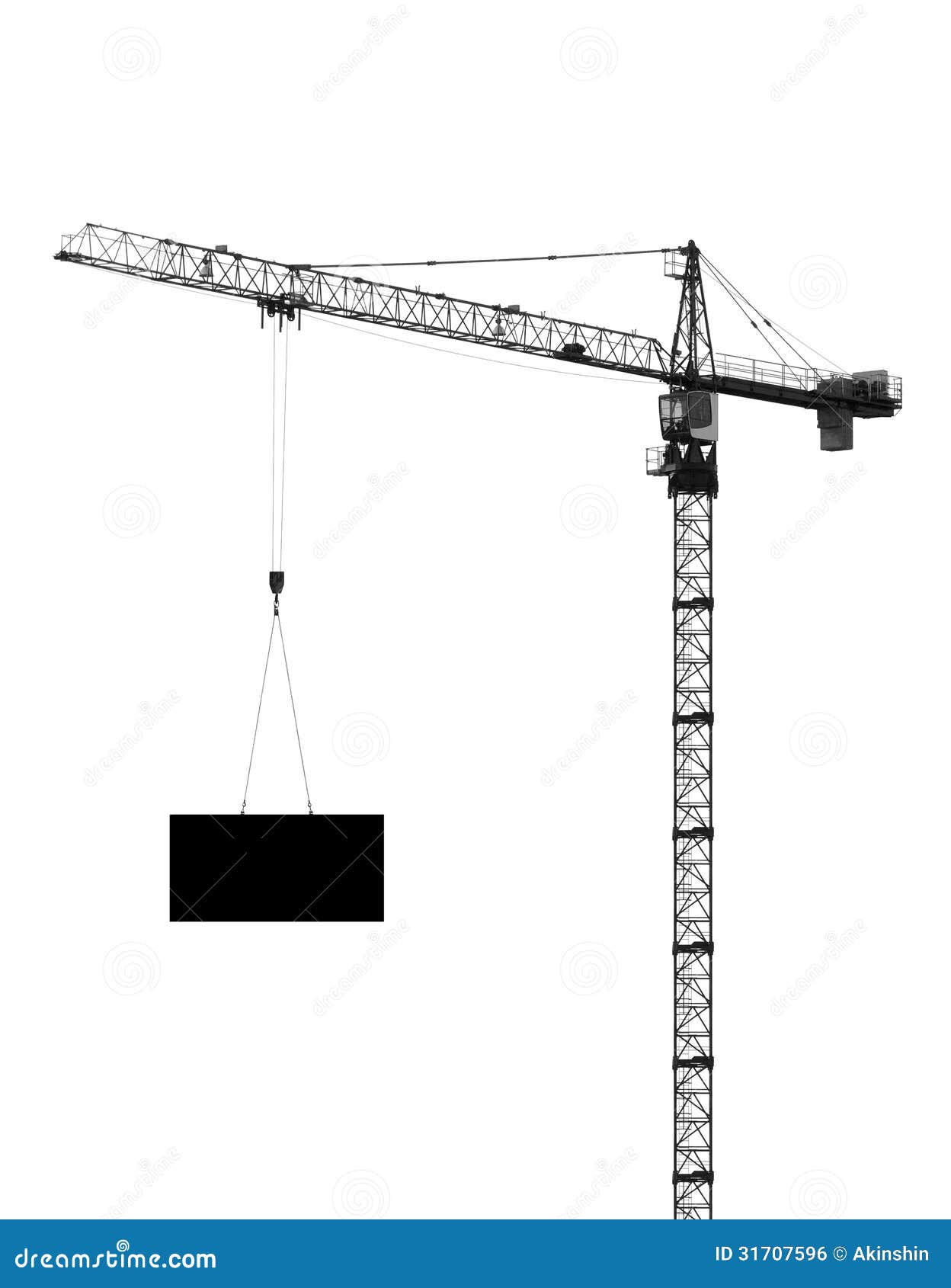 Het Hijsen Van Kraan, Silhouet Stock Foto - Image of hulpmiddel ...