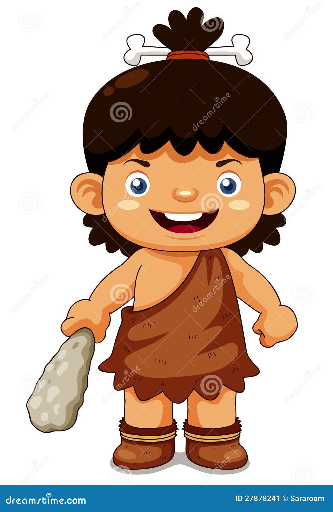 Het Holjongen Van Het Beeldverhaal Vector Illustratie - Illustration of ...