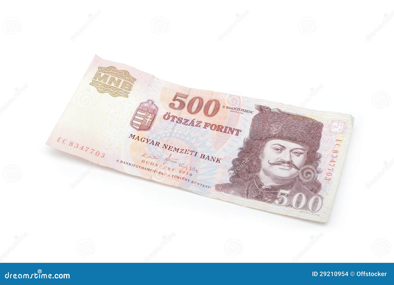 Het Hongaarse Bankbiljet Van Forint - 500 HUF Stock Foto - Image of ...