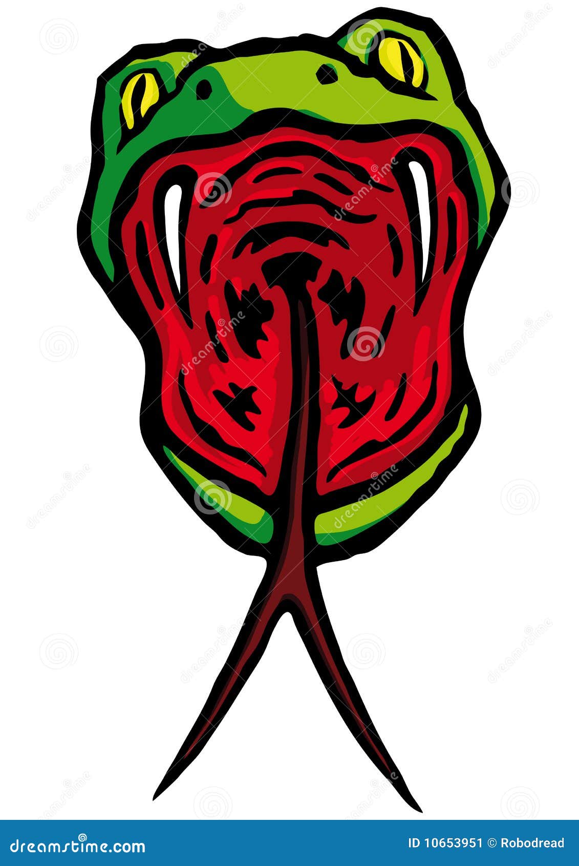 Het Hoofd Van De Slang (vector) Vector Illustratie - Illustration of ...