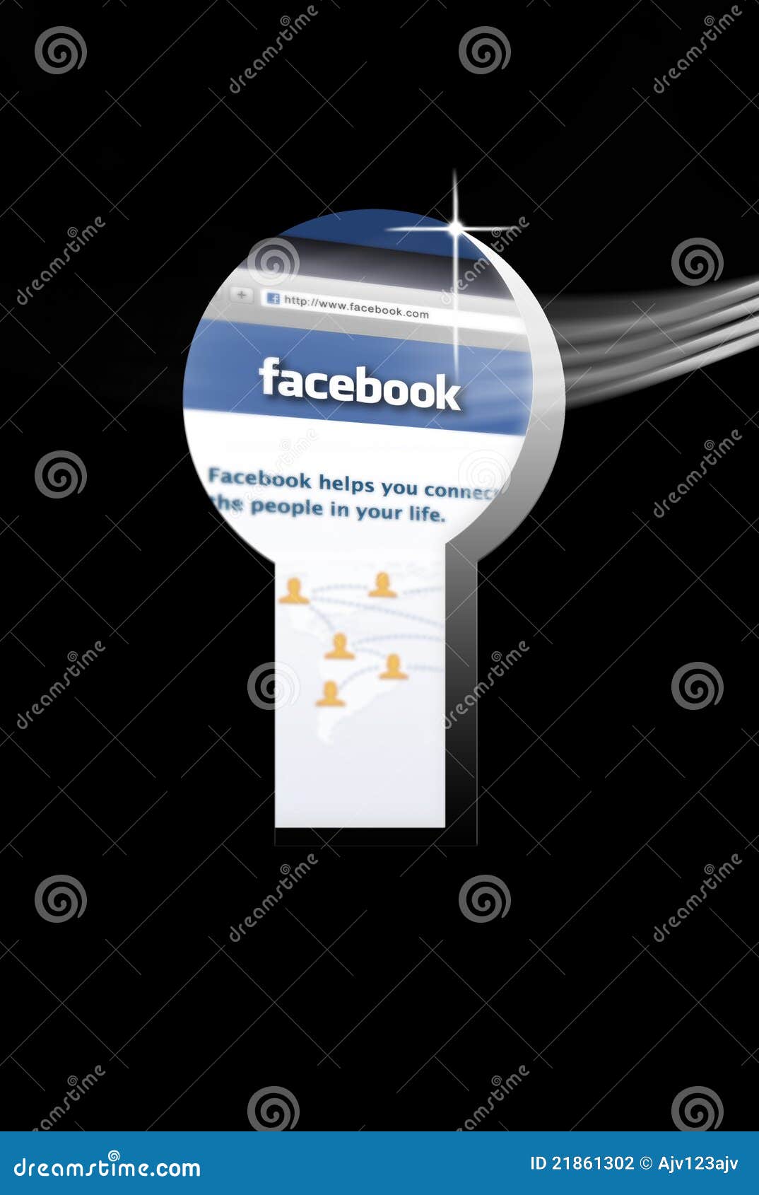 Het Hoofdthema Van De Firewall Van De Veiligheid Van Facebook ...