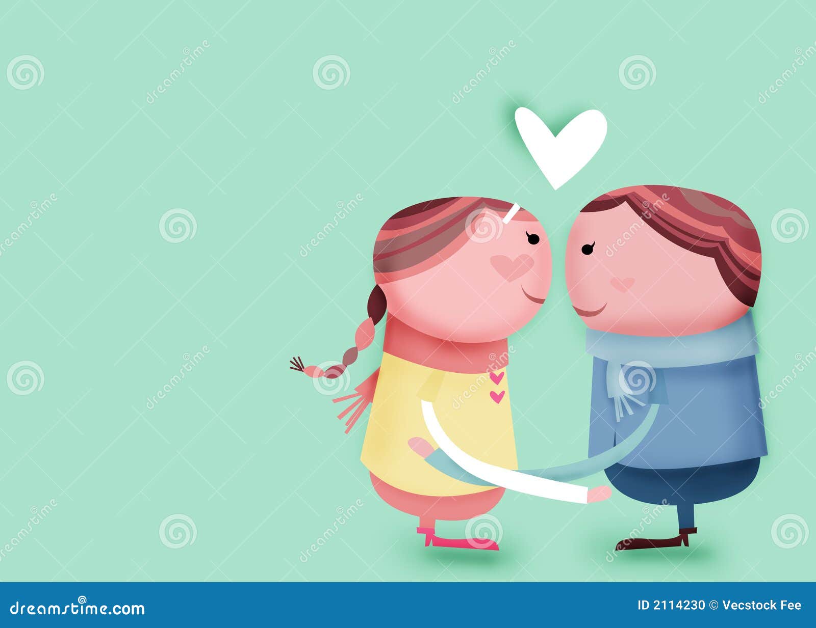 Het houden van van elkaar stock illustratie. Illustration of hoop - 2114230