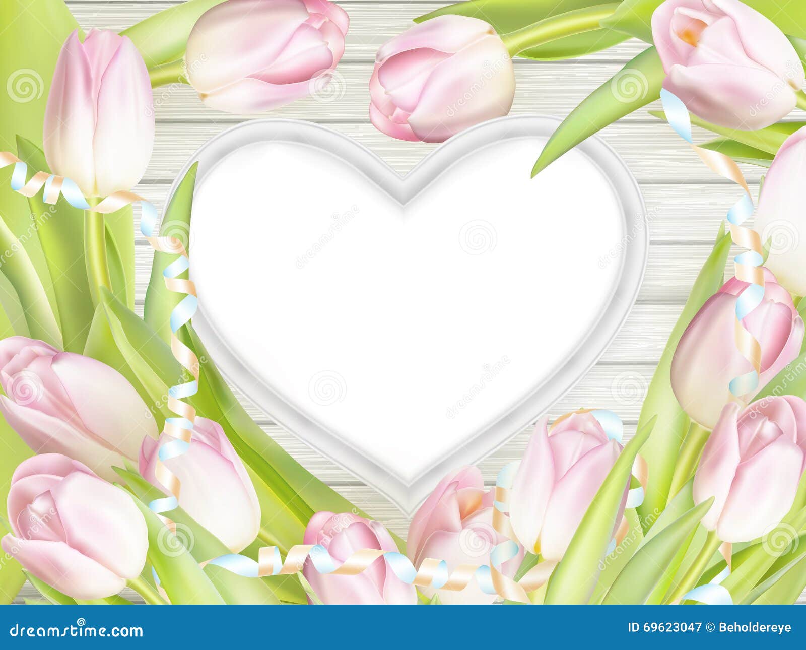 Het Houten Kader Van De Hartvorm Eps 10 Vector Illustratie ...