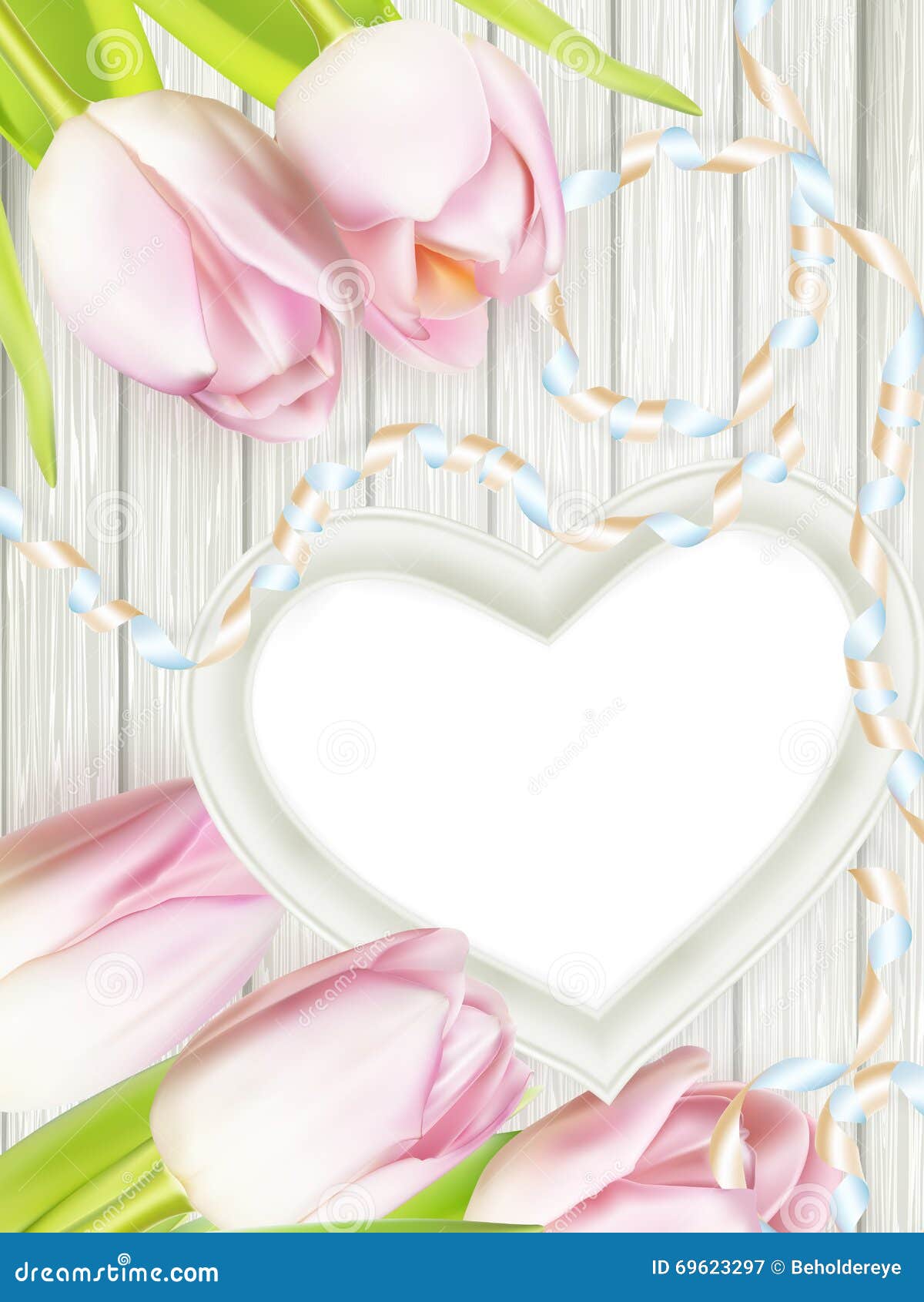 Het Houten Kader Van De Hartvorm Eps 10 Vector Illustratie ...