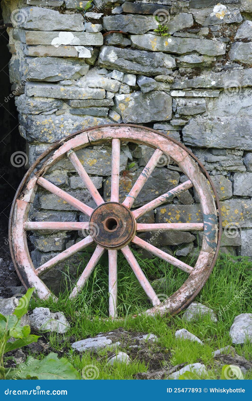 Het houten Wiel van de Kar stock afbeelding. Image of landelijk - 25477893
