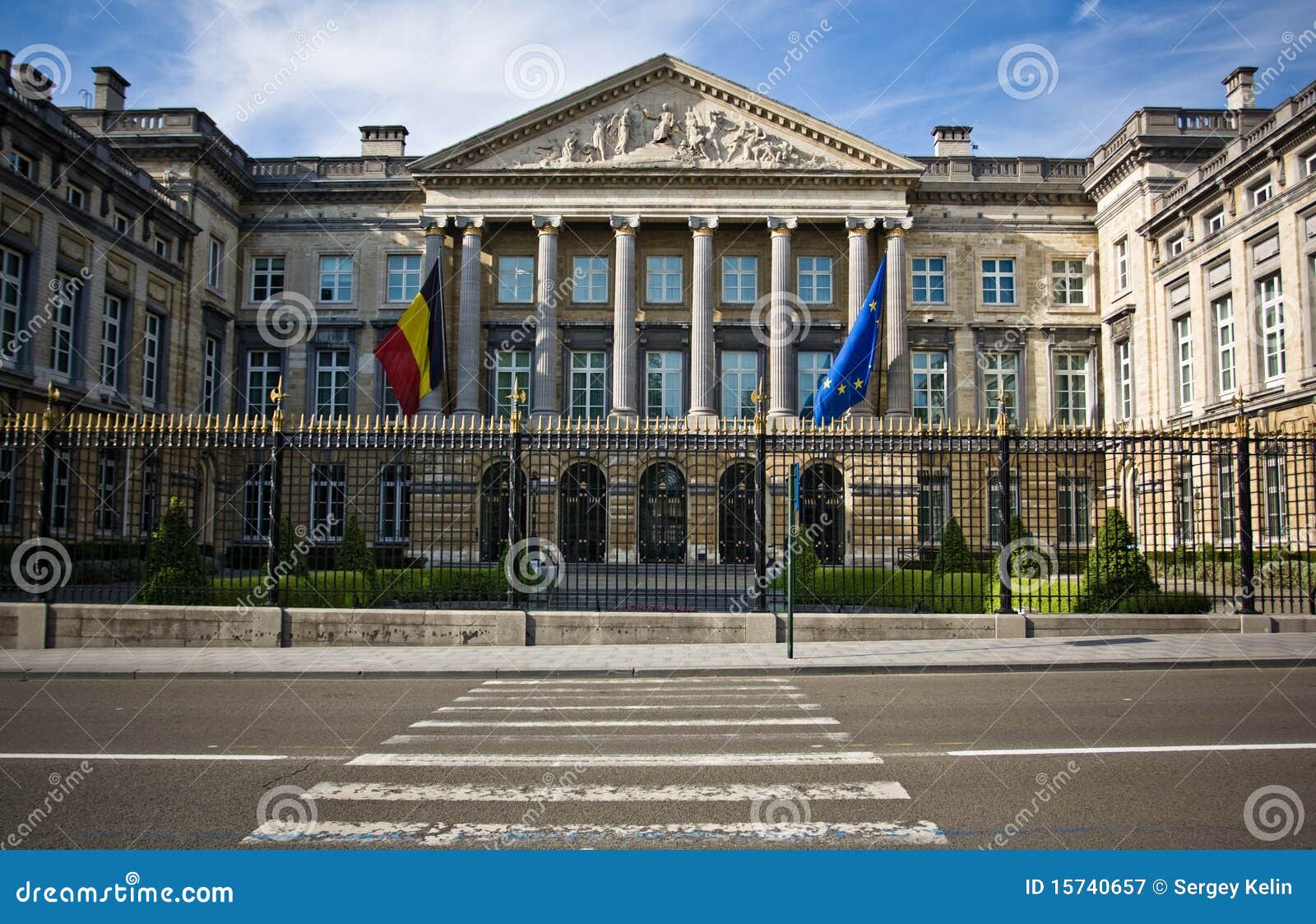 Het Huis Brussel België Van Het Parlement Stock Afbeelding - Image of ...