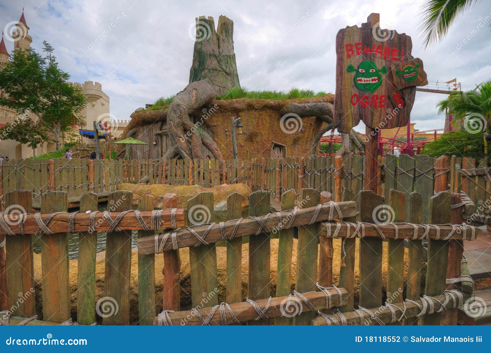 Het Huis Van Shrek, Universele Studio's (Singapore) Redactionele ...