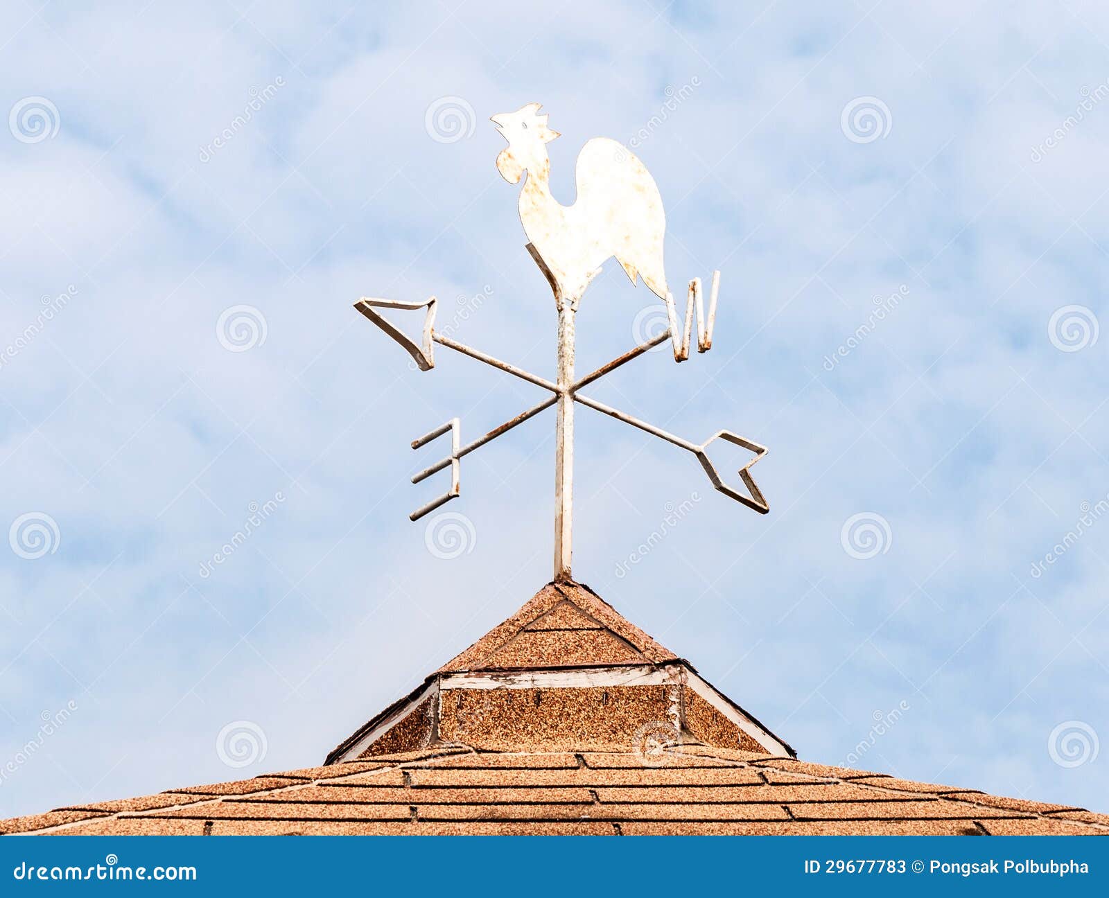 Het Hulpmiddel Van De De Windrichting Van Het Metaal Stock Afbeelding ...