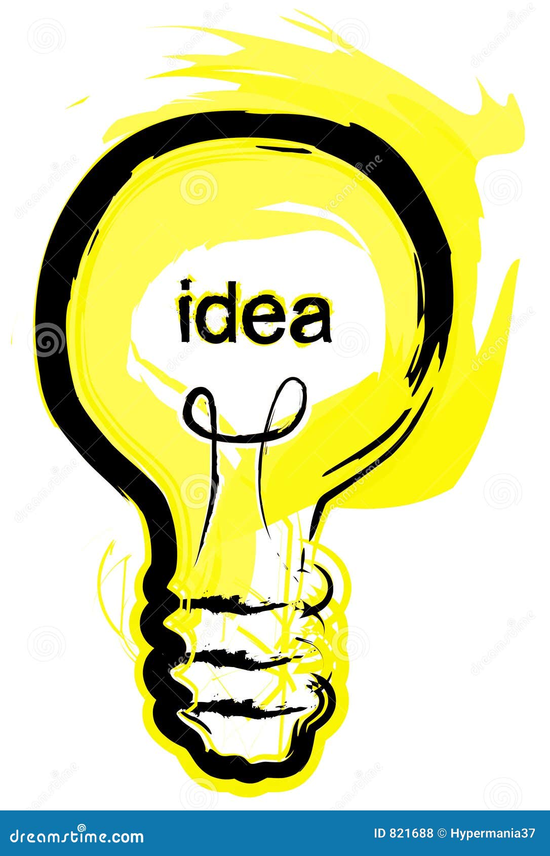 Het Idee van de Gloeilamp stock illustratie. Illustration of licht - 821688