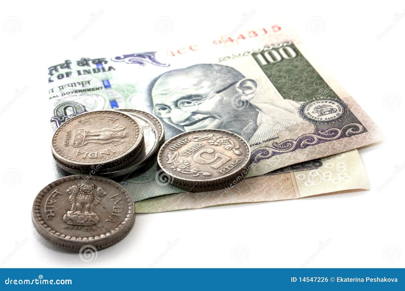 Het Indische Geld Van De Roepie Stock Foto - Image of bank, verandering ...