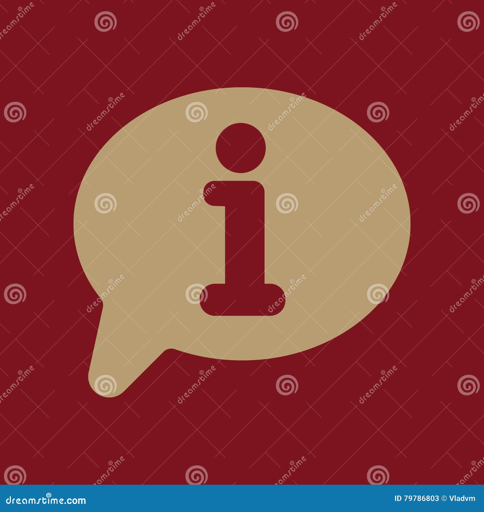 Het Informatiepictogram Informatie En Faq Symbool Vlak Vector ...