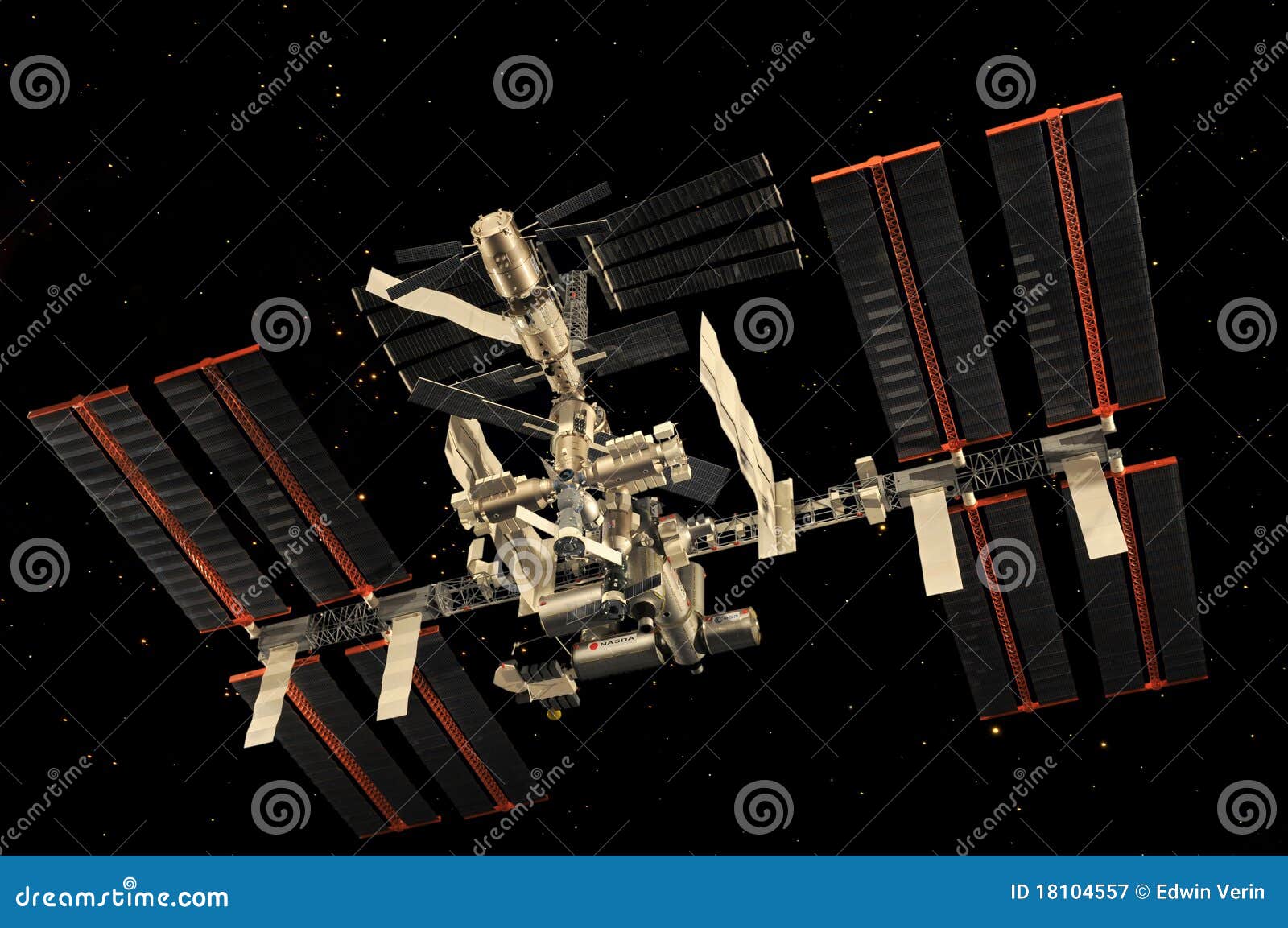 Het Internationale Ruimtestation Van NASA Redactionele Fotografie ...