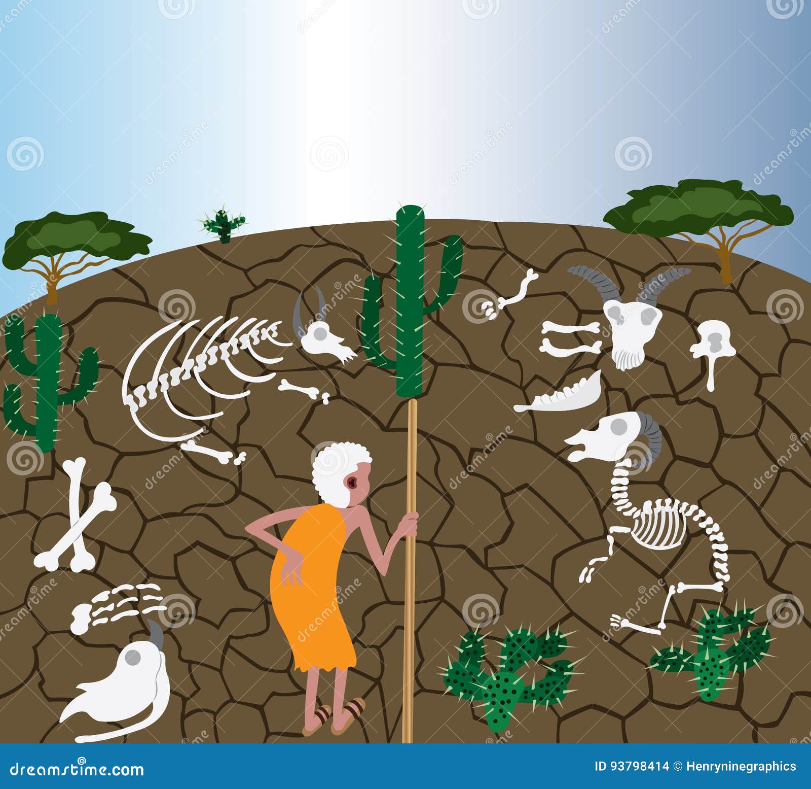 Het Jaar Van De Grote Trekking Vector Illustratie - Illustration of ... Het Jaar Van De Grote Trekking Vector Illustratie - Illustration of ...
