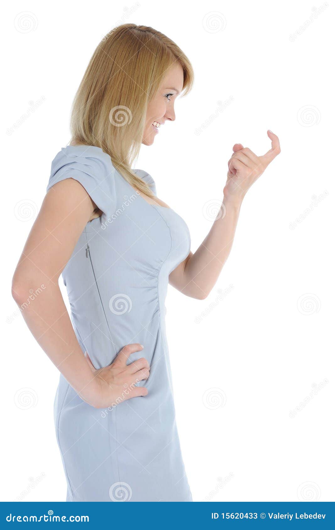 Het jonge vrouw wenken stock afbeelding. Image of aantrekkelijk - 15620433