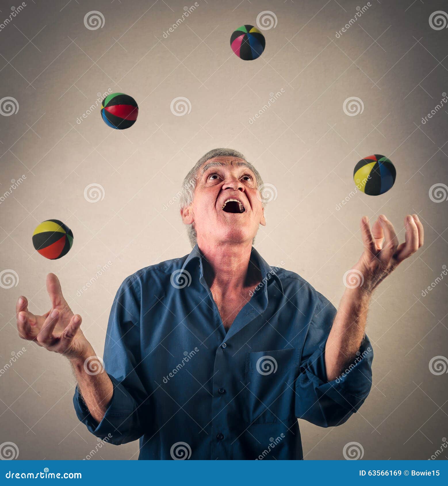 Het Jongleren Met Met Ballen Stock Afbeelding - Image of mannetje ...