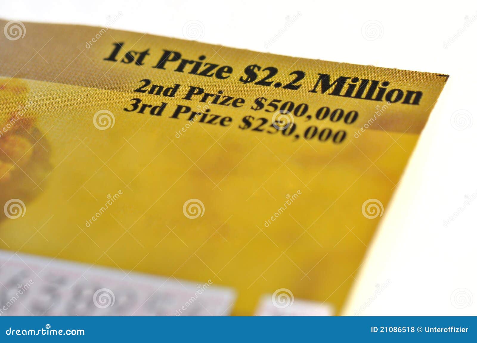 Het Kaartje van de loterij stock foto. Image of financiën - 21086518