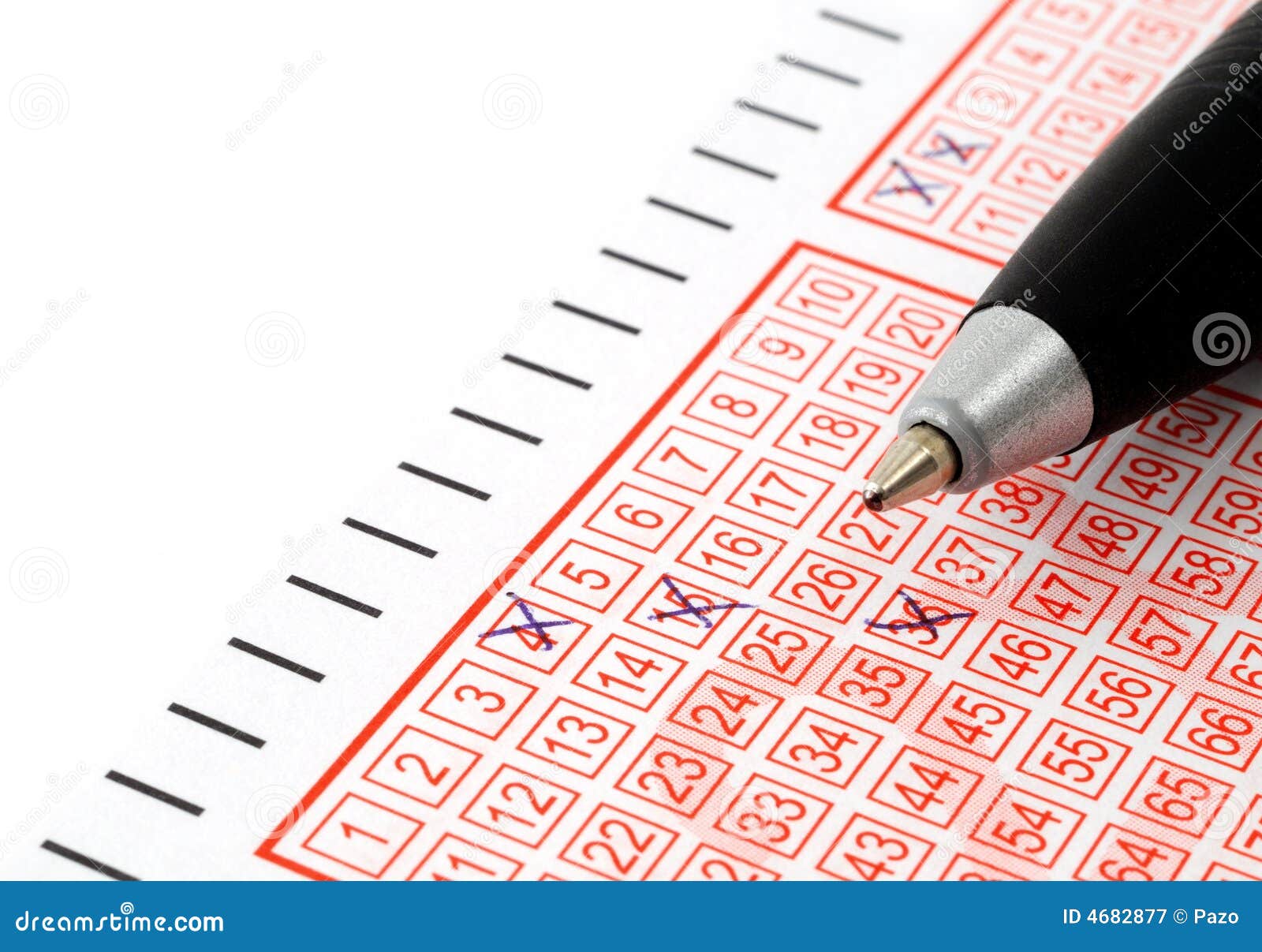 Het kaartje van de loterij stock afbeelding. Image of kaartje - 4682877