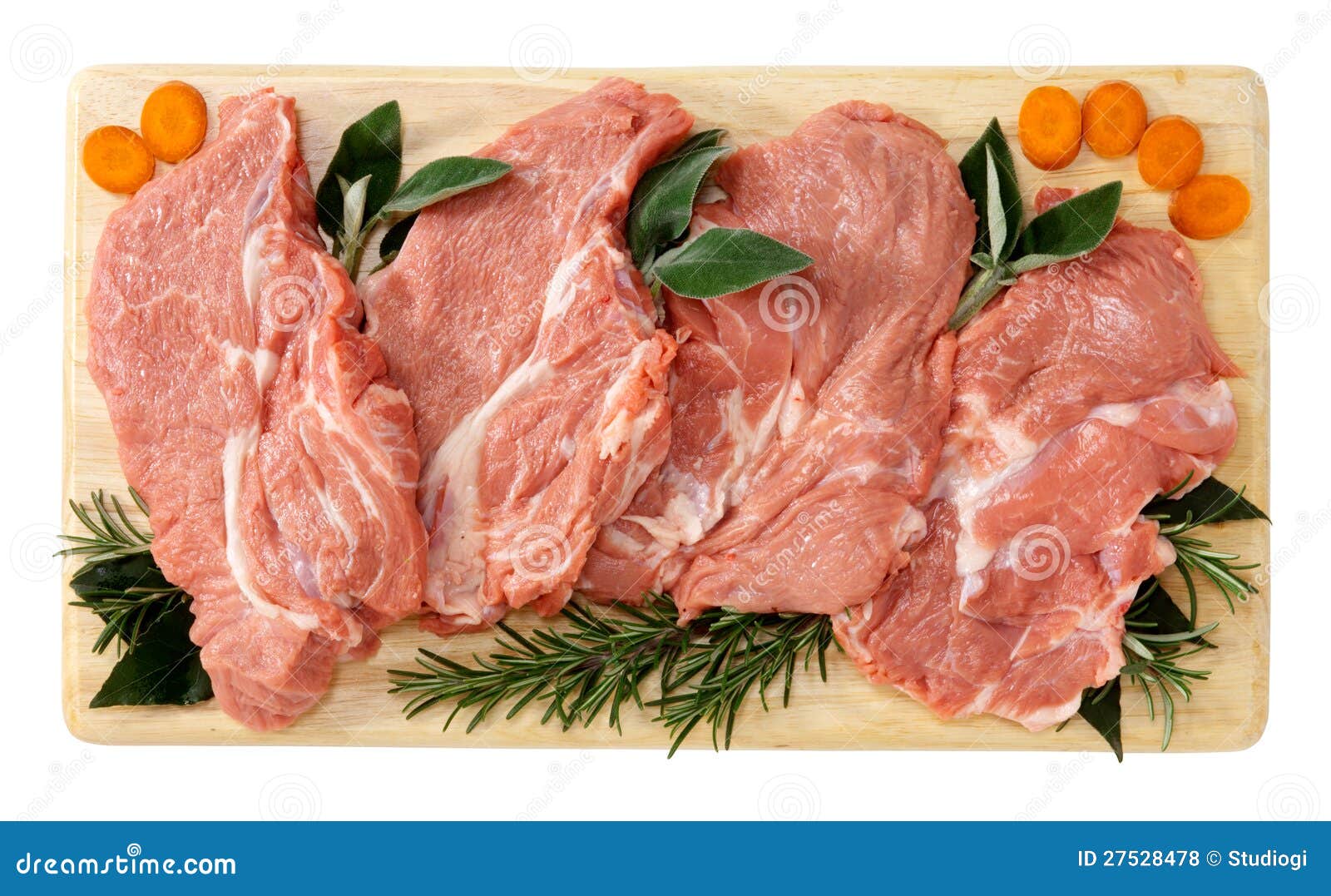 Het kalfsvlees van plakken stock foto. Image of mening - 27528478