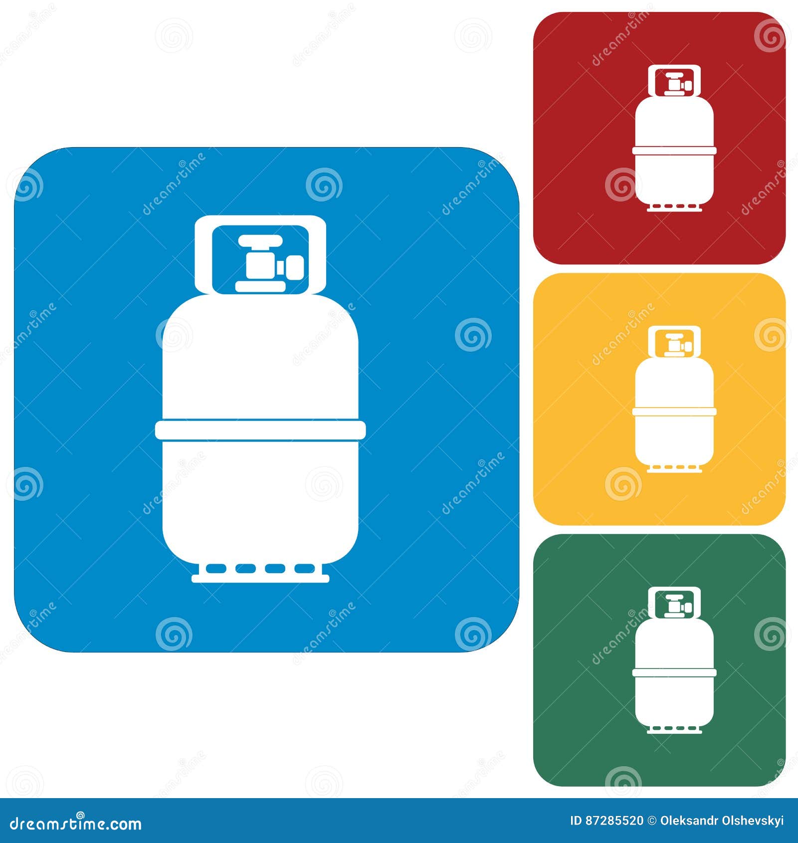 Het Kamperen Het Pictogram Van De Gasfles Vector Illustratie ...