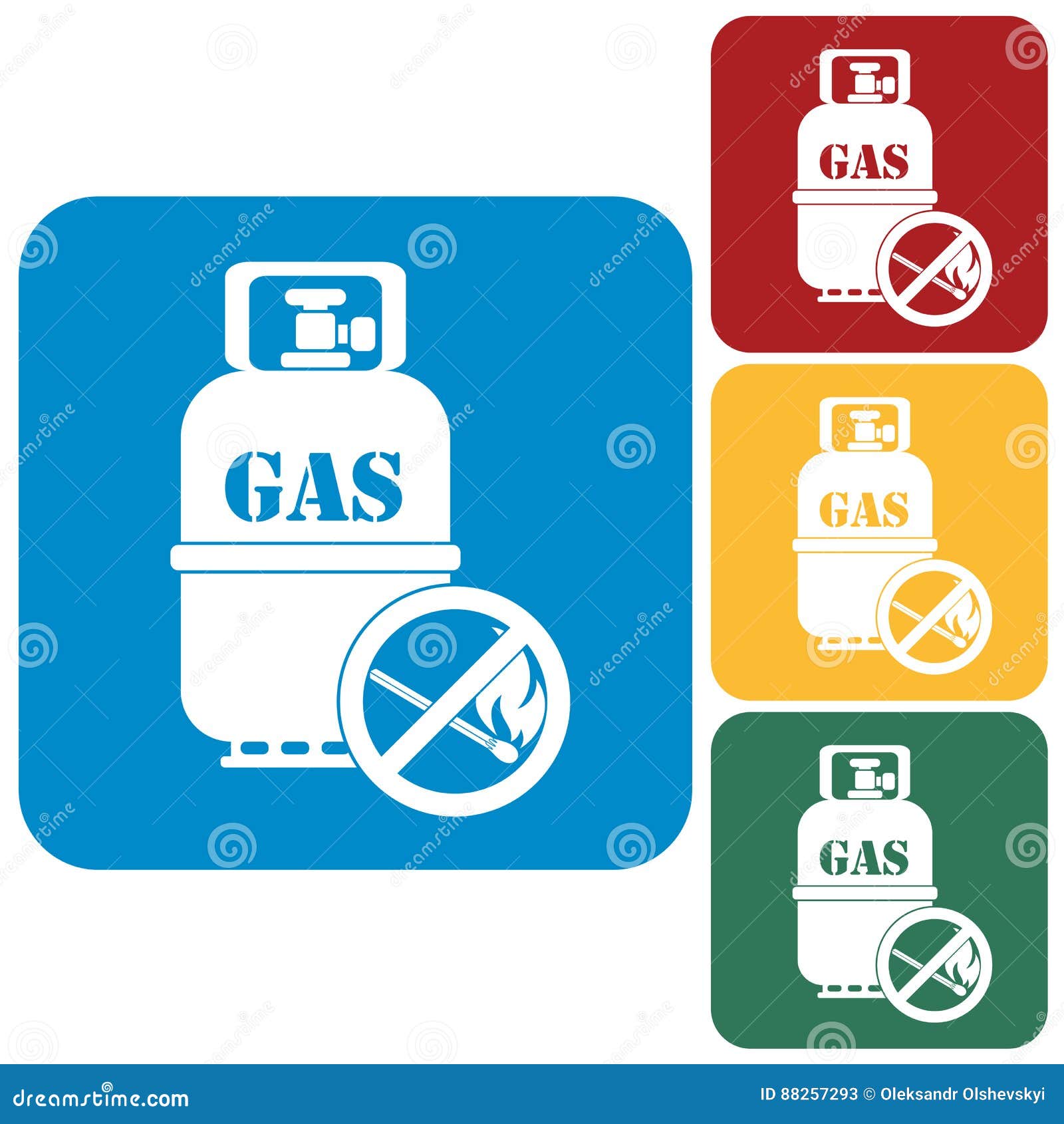 Het Kamperen Het Pictogram Van De Gasfles Vector Illustratie ...