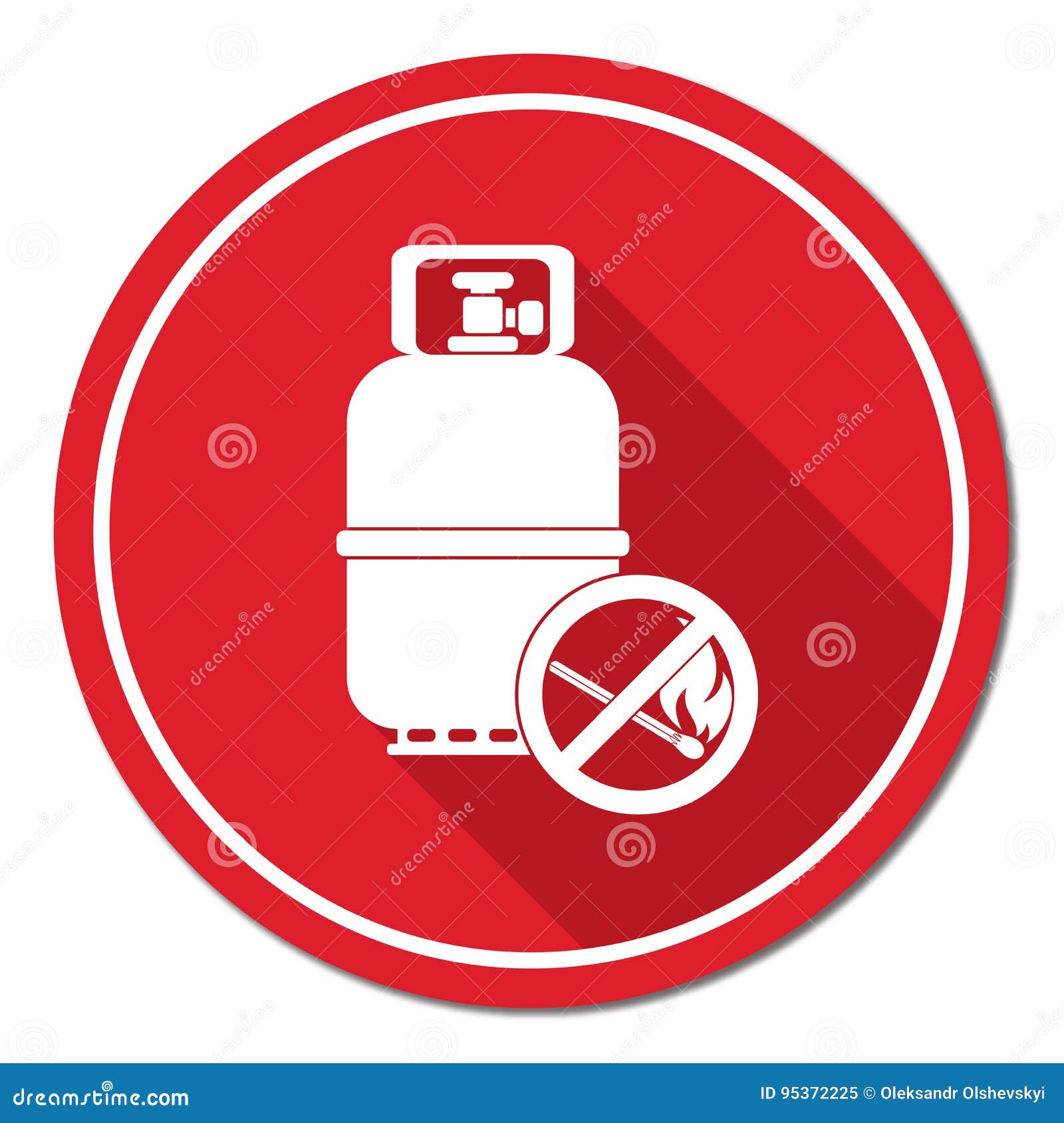 Het Kamperen Het Pictogram Van De Gasfles Vector Illustratie ...