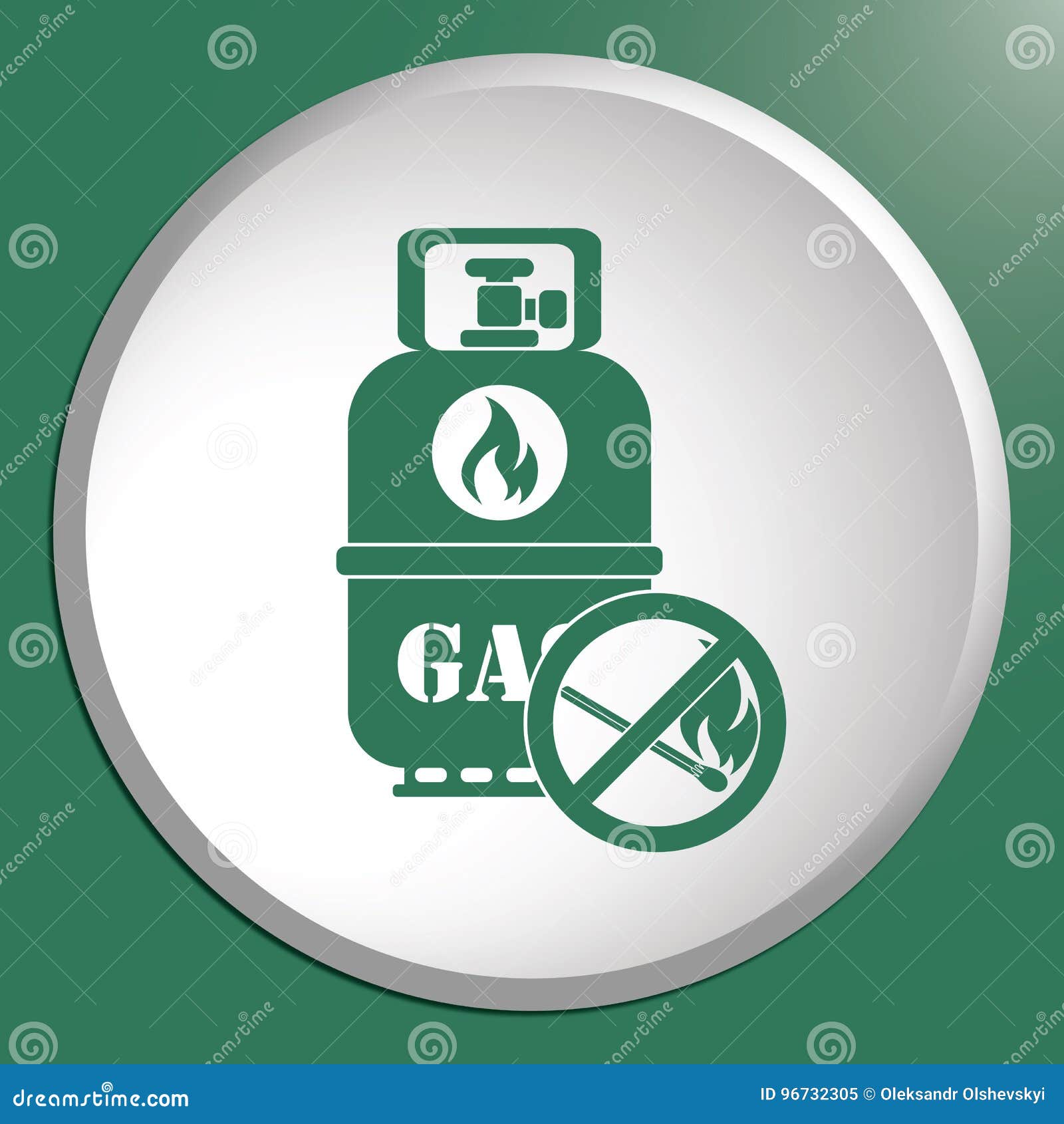Het Kamperen Het Pictogram Van De Gasfles Vector Illustratie ...