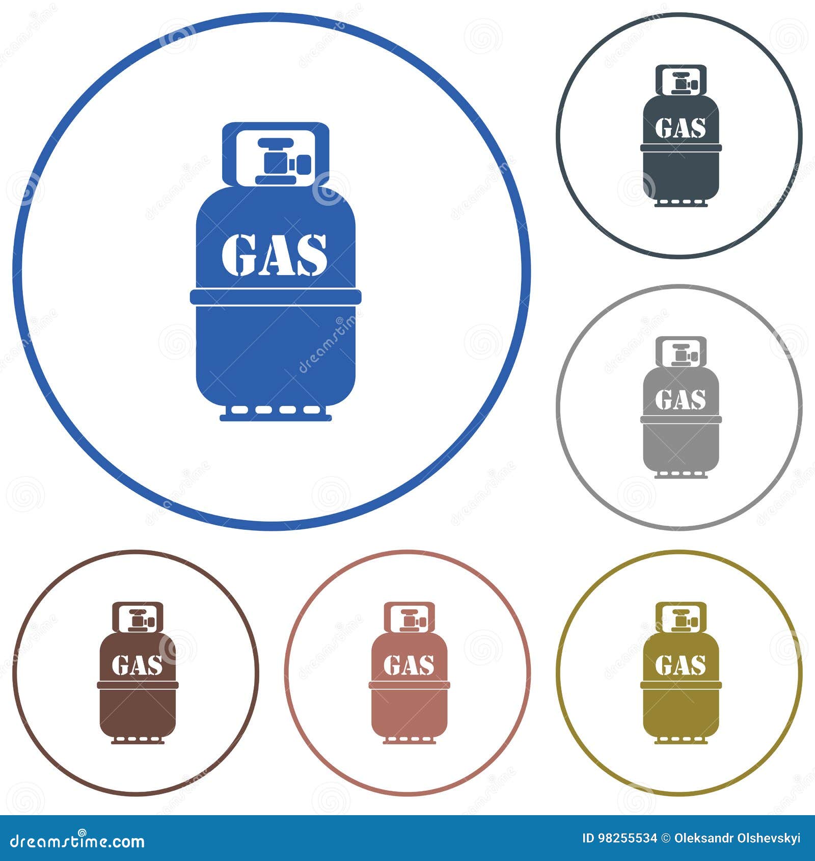 Het Kamperen Het Pictogram Van De Gasfles Vector Illustratie ...