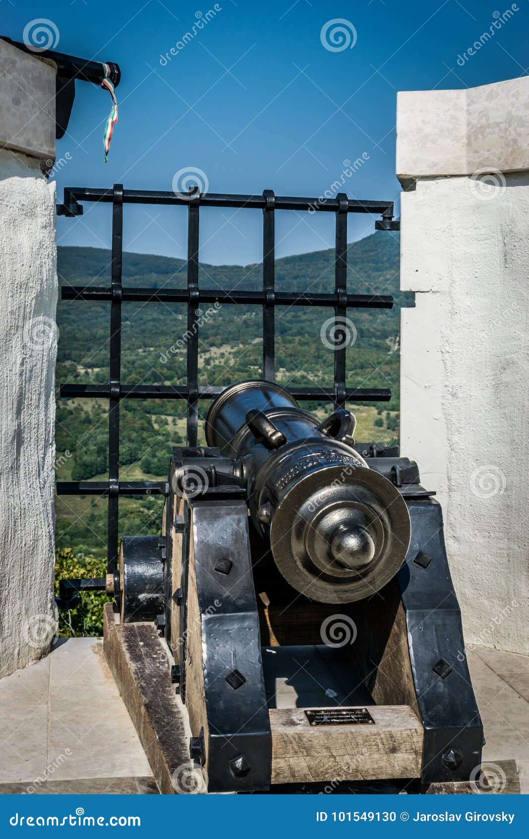 Het kanon stock foto. Image of slag, kasteel, artillerie - 101549130