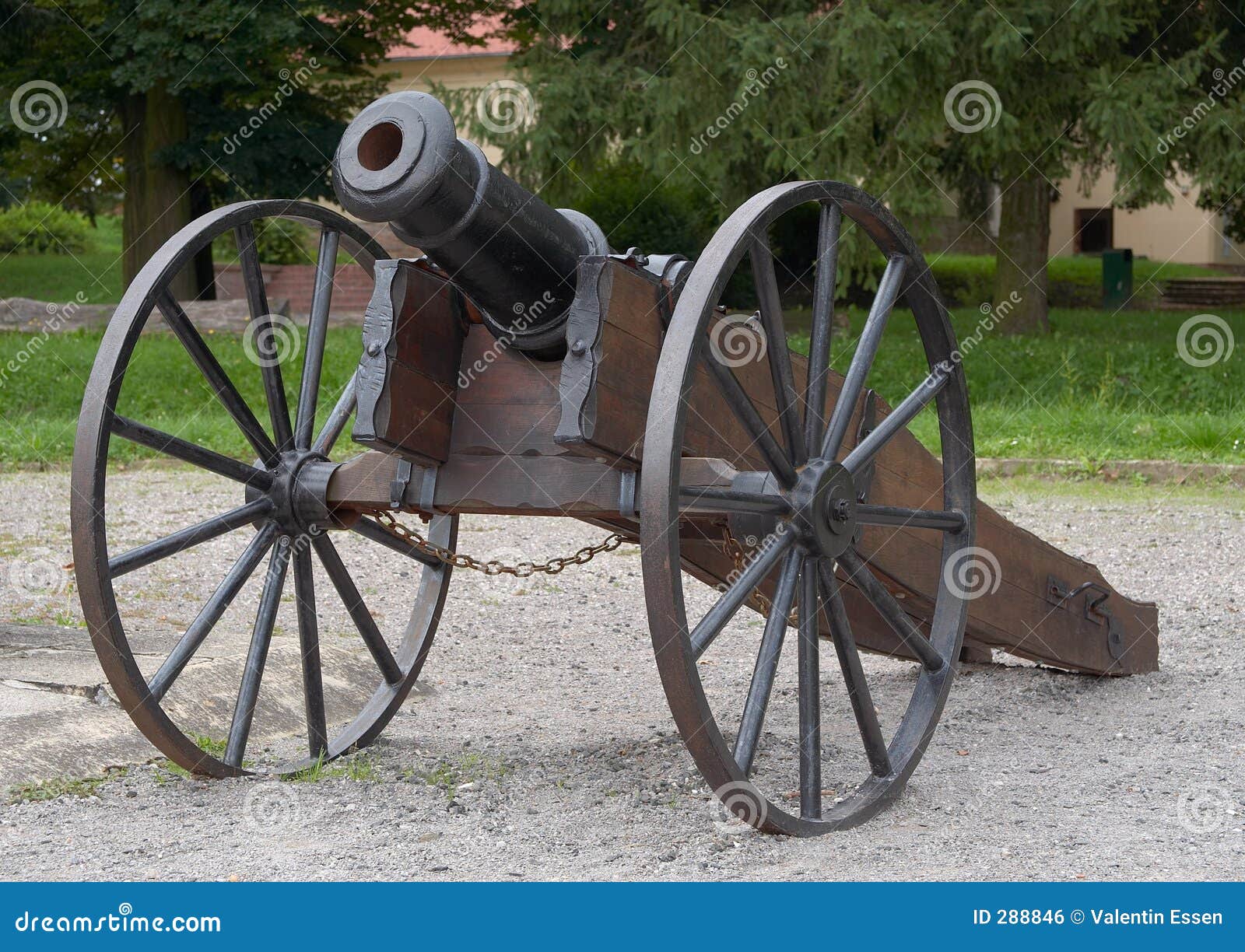 Het kanon. stock foto. Image of staal, kanon, schot, eerbaar - 288846