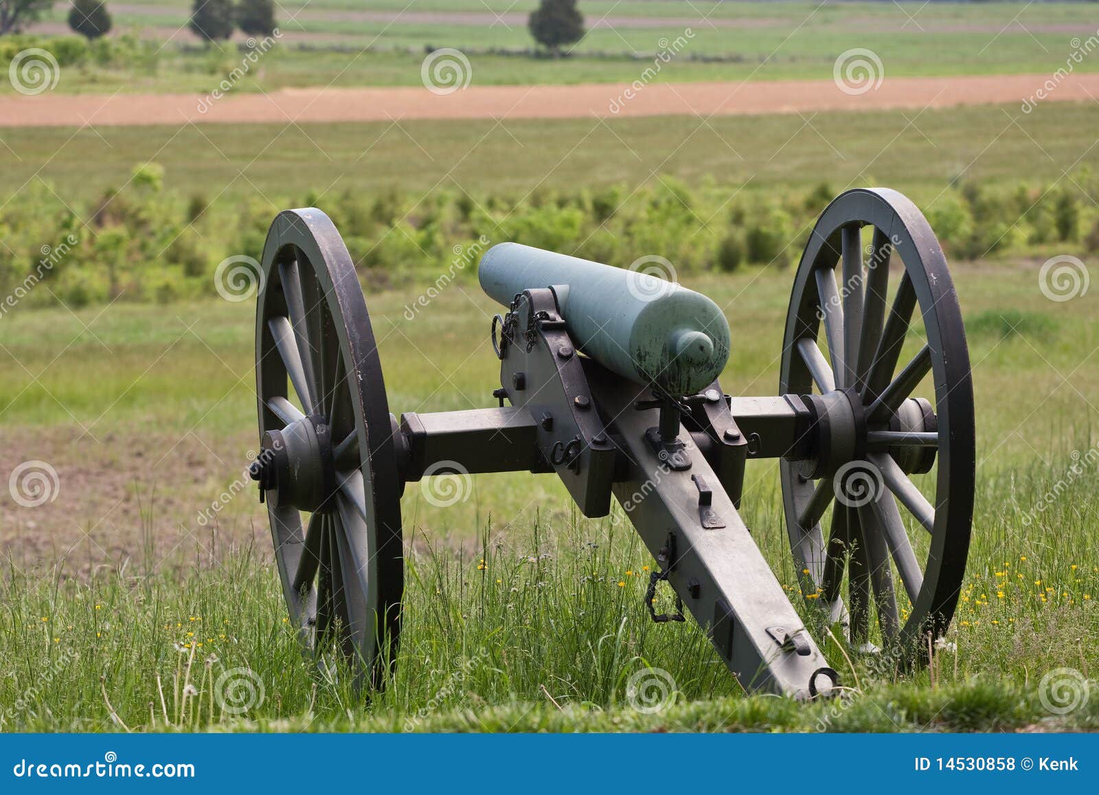Het Kanon Van De Burgeroorlog in Gettysburg Stock Foto - Image of ...