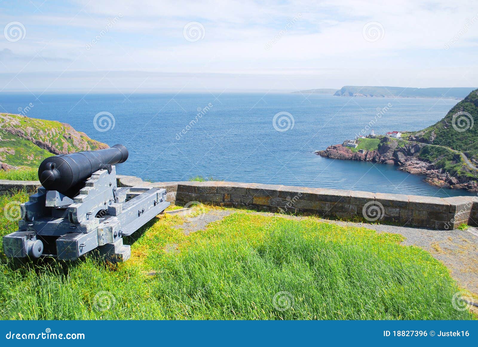 Het Kanon Van De Heuvel Van Het Signaal in St. John Stock Foto - Image ...