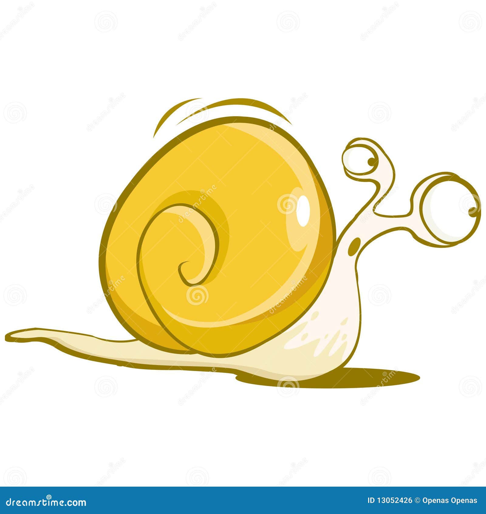 Het karakter van de slak vector illustratie. Illustration of silhouet ...