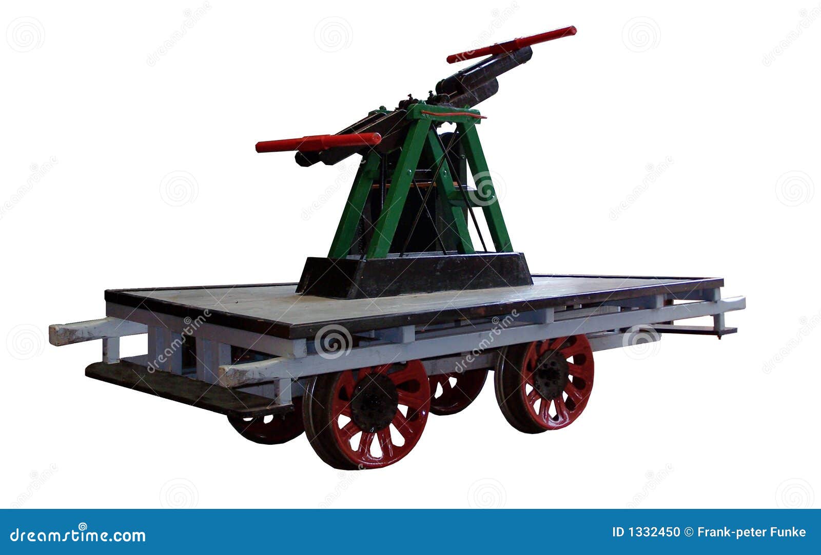 Het karretje van de hand stock foto. Image of wiel, spokes - 1332450