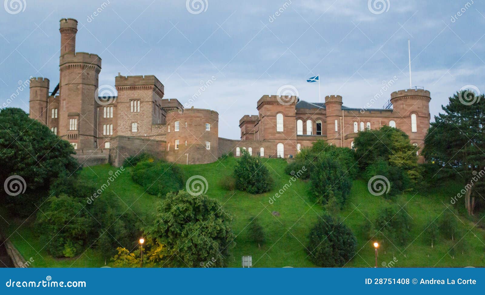Het Kasteel Van Inverness, Schotland Stock Foto - Image of gebouwen ...