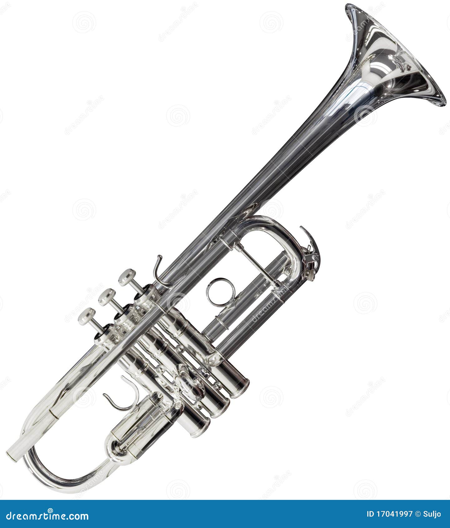 Het knipsel van de trompet stock afbeelding. Image of kleur - 17041997