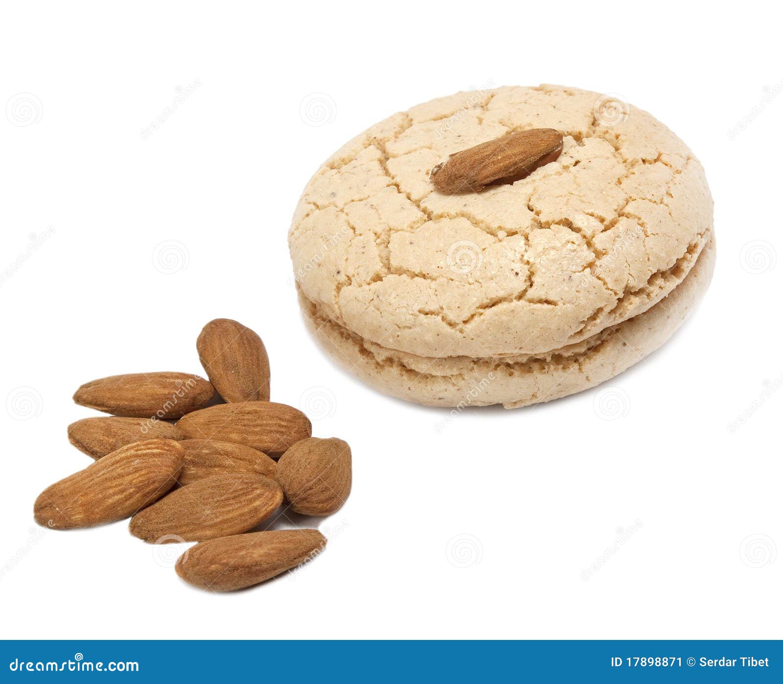 Het koekje van de amandel stock afbeelding. Image of gekookt - 17898871