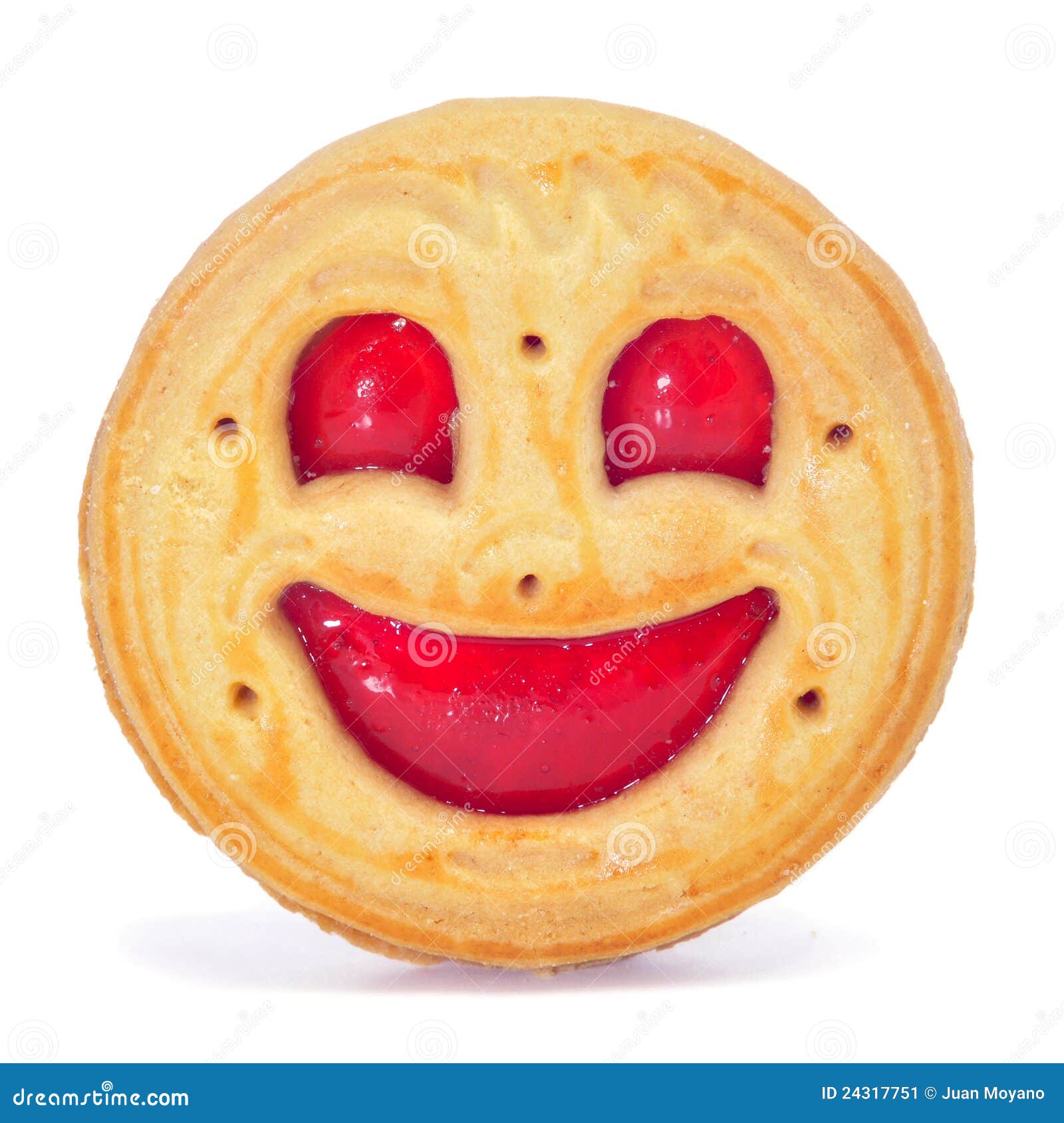 Het koekje van Smiley stock afbeelding. Image of gezicht - 24317751
