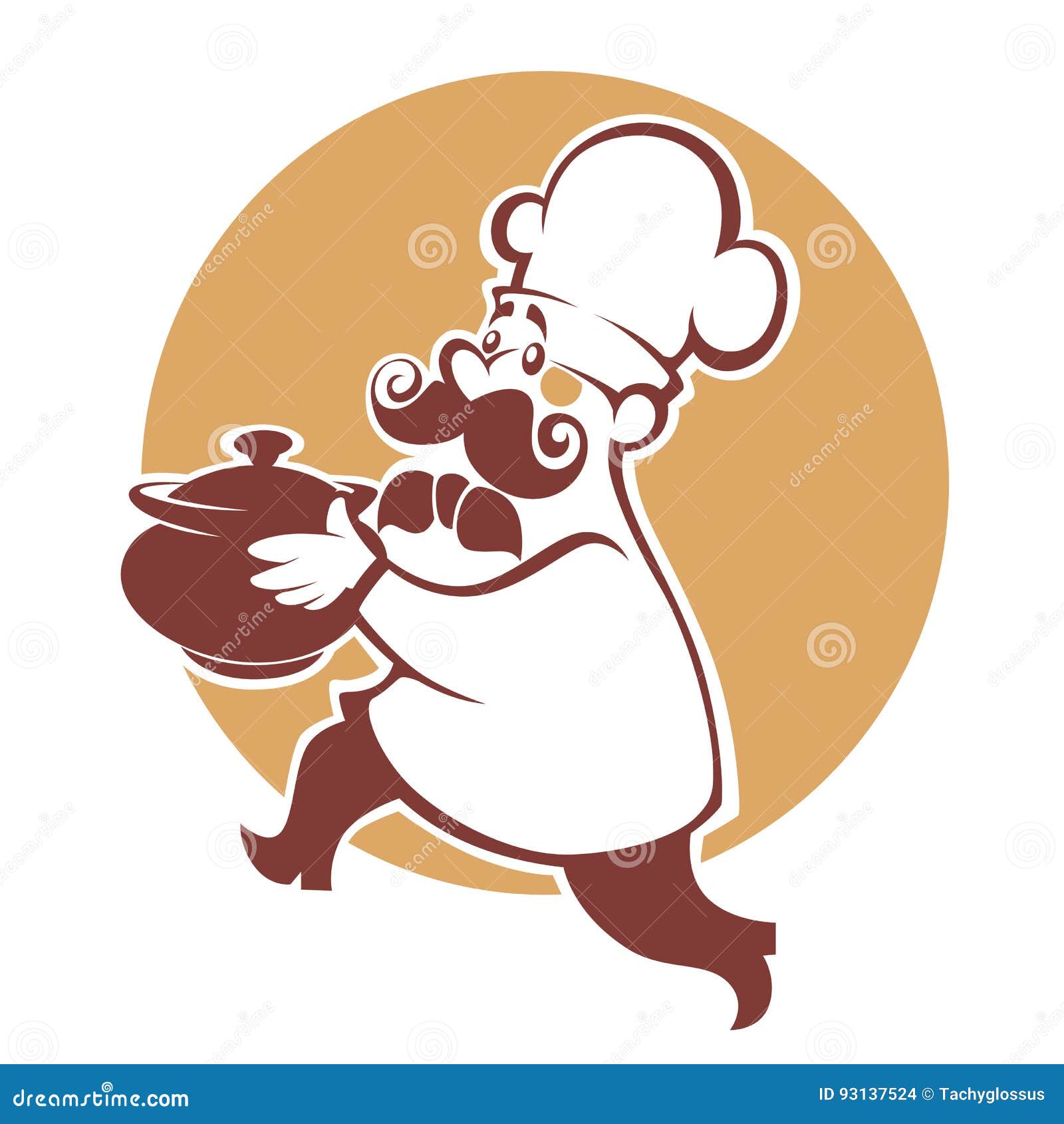 Het Koken En Het Symbool Van De Voedsellevering Vector Illustratie ...