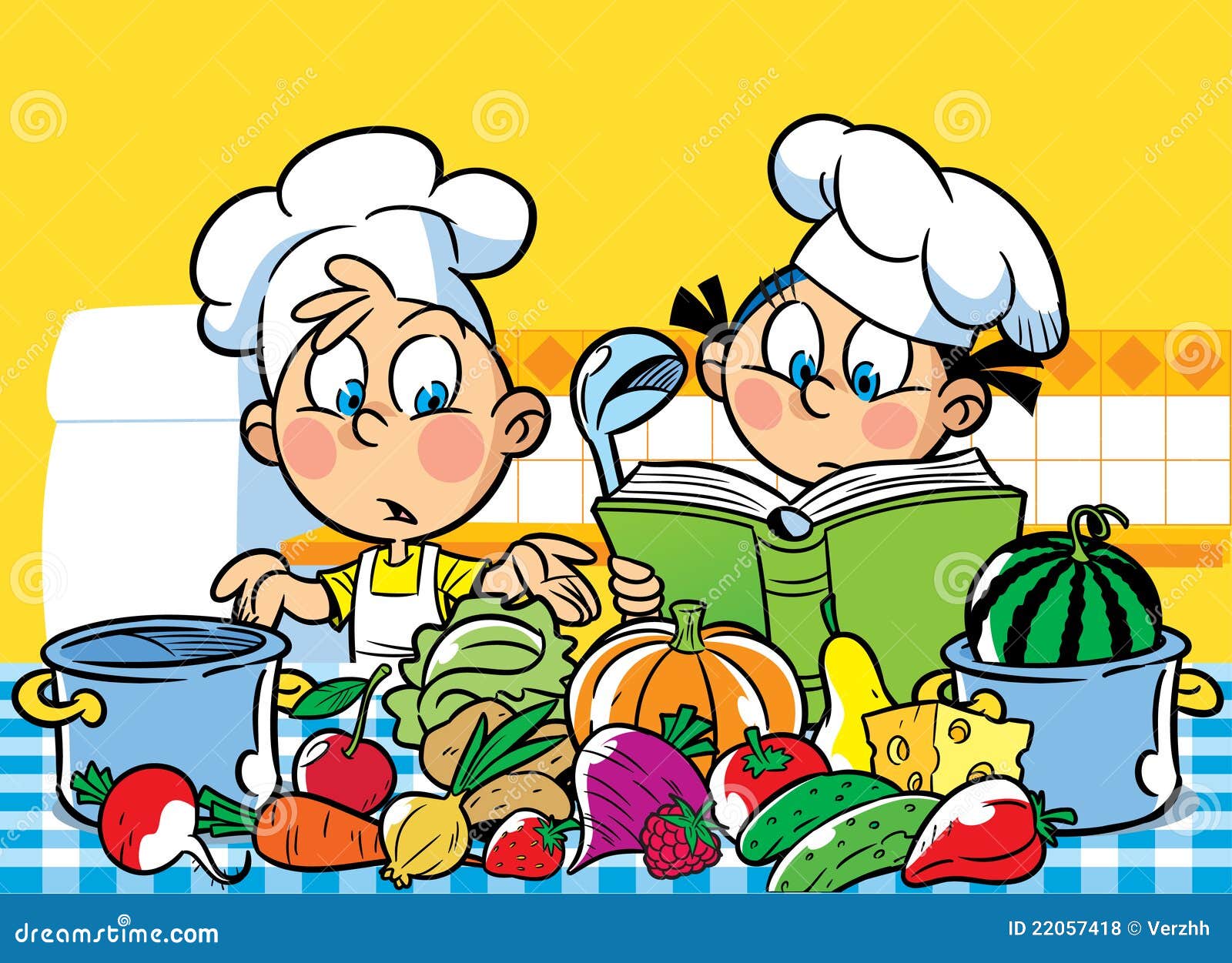 Het koken recepten vector illustratie. Illustratie bestaande uit ...