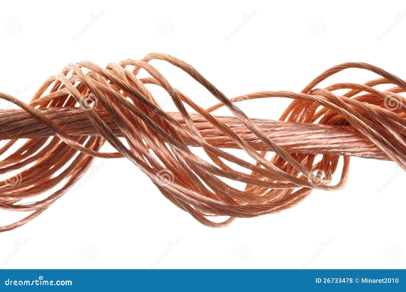Het Koperdraad Van De Werveling Stock Foto - Image of china, bouw: 26733478